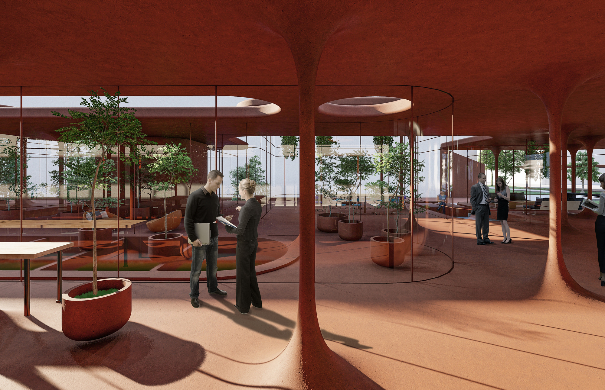 Gallery of Salon Designs Ecotone, a Transitional Space between ...