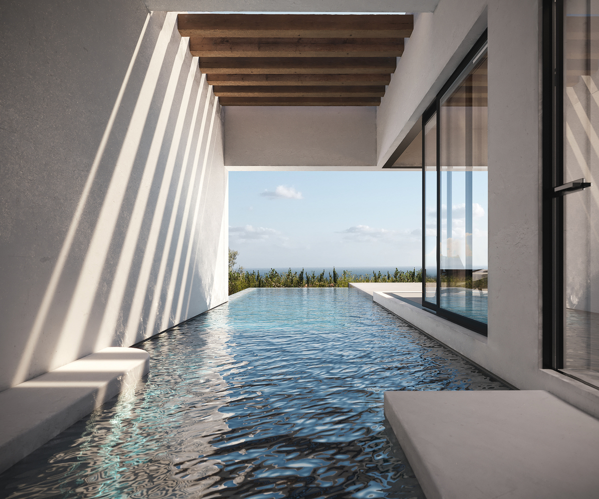 Gallery of Sheltered Villas in Greece and Floating Terraces in India ...