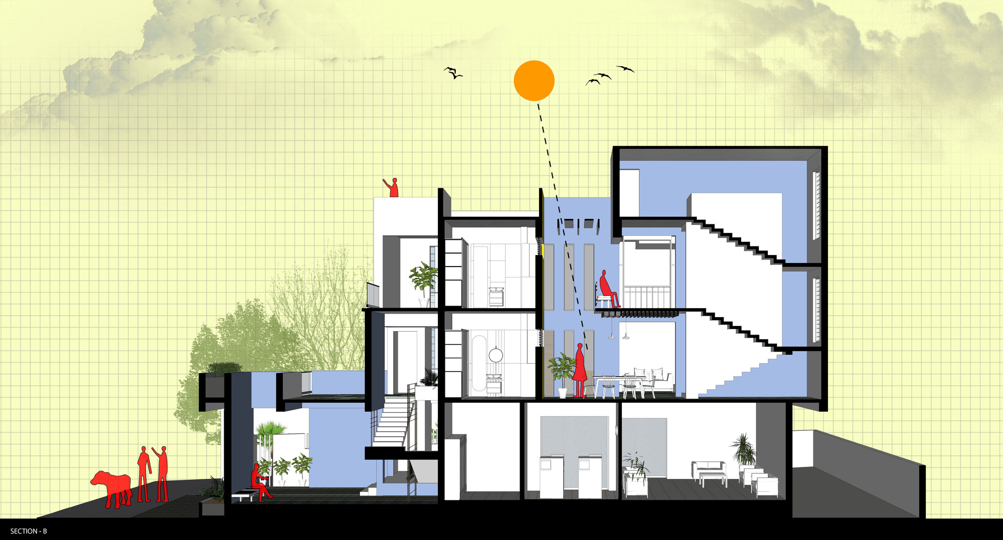Gallery of Vertical Courtyard House / Manoj Patel Design Studio - 28