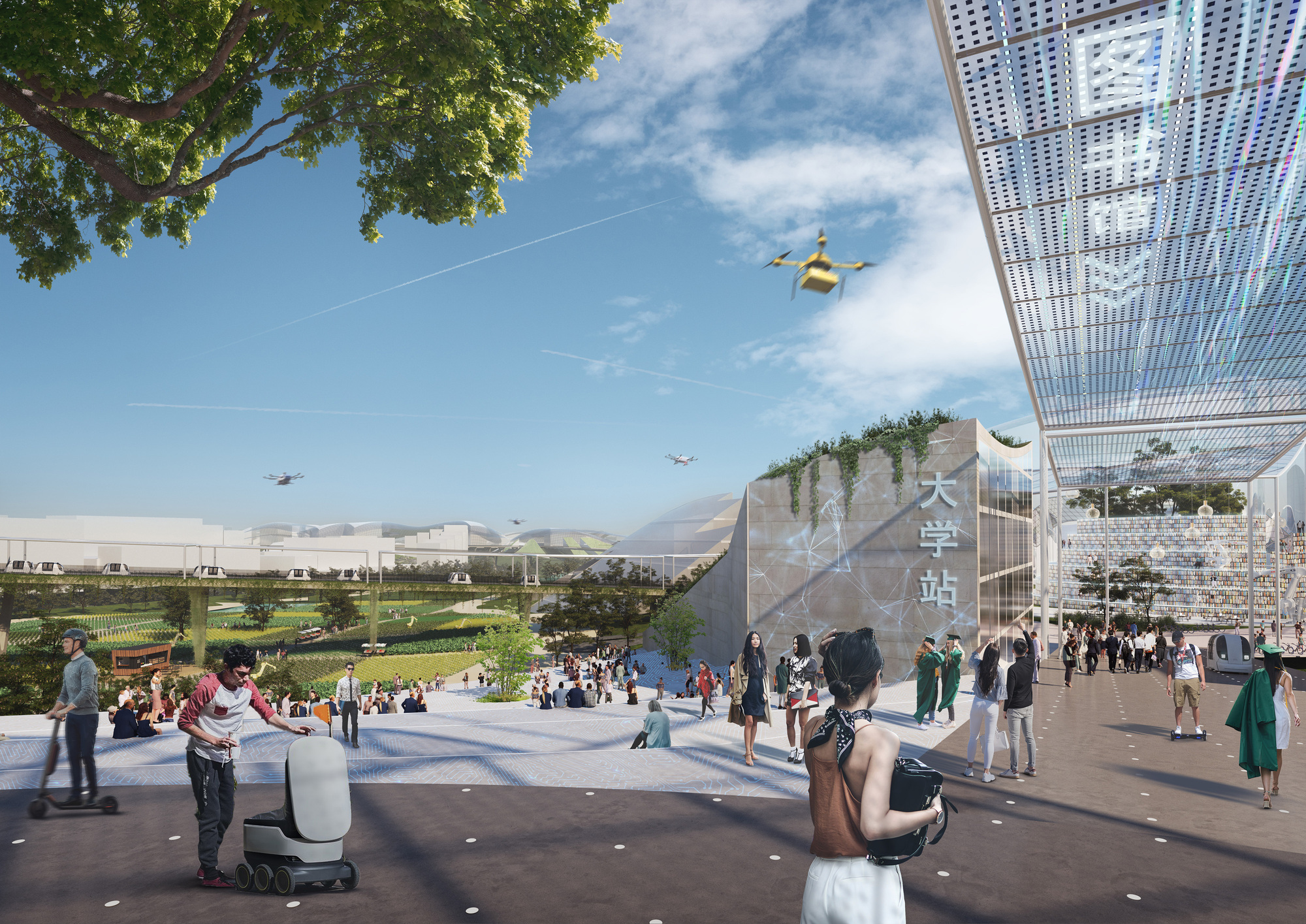 画廊 MVRDV公布‘成都未来科技城起步区’方案，参数化建造“天空山谷” - 7