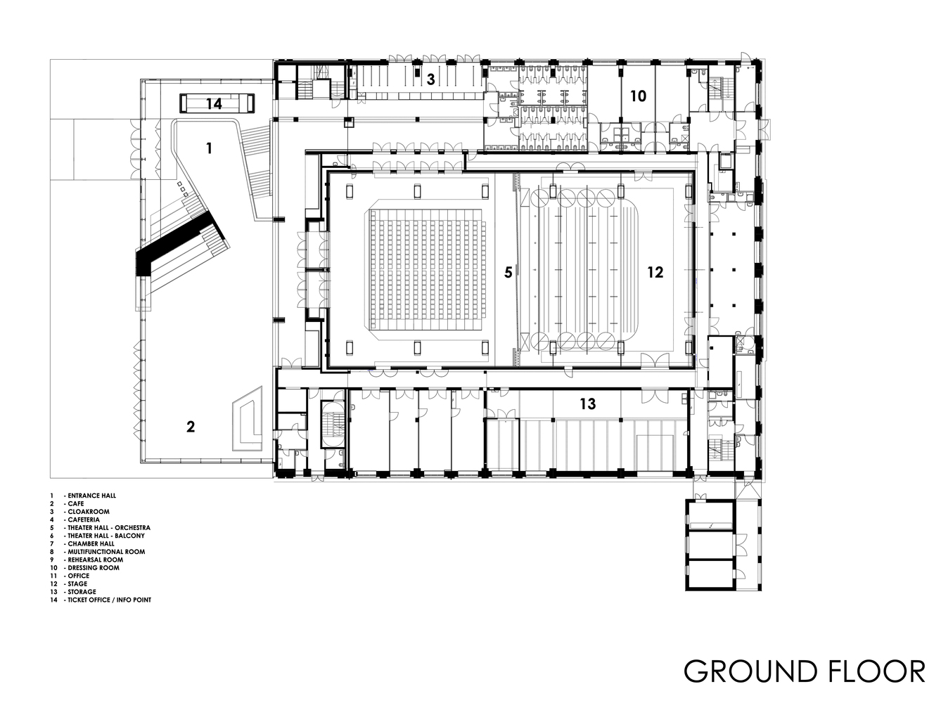 Gallery of National Dance Theater / ZDA - Zoboki Design and ...