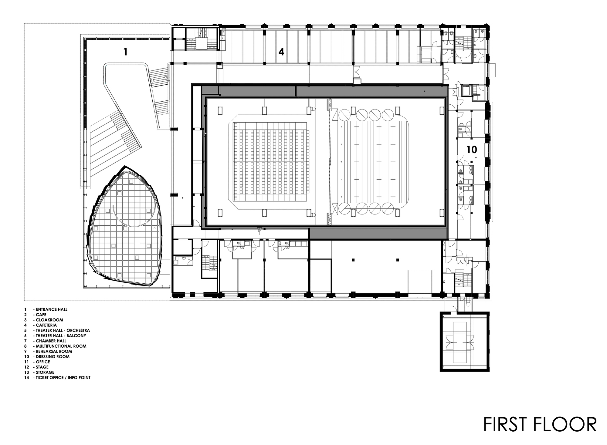 Gallery of National Dance Theater / ZDA - Zoboki Design and ...