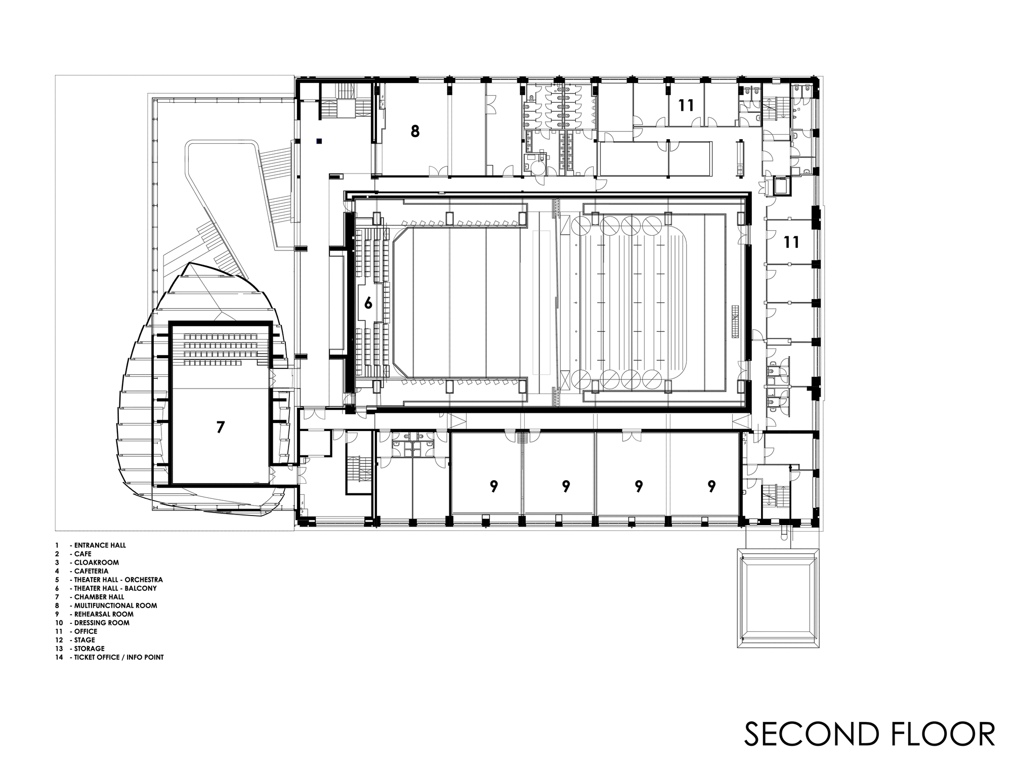 Gallery of National Dance Theater / ZDA - Zoboki Design and ...