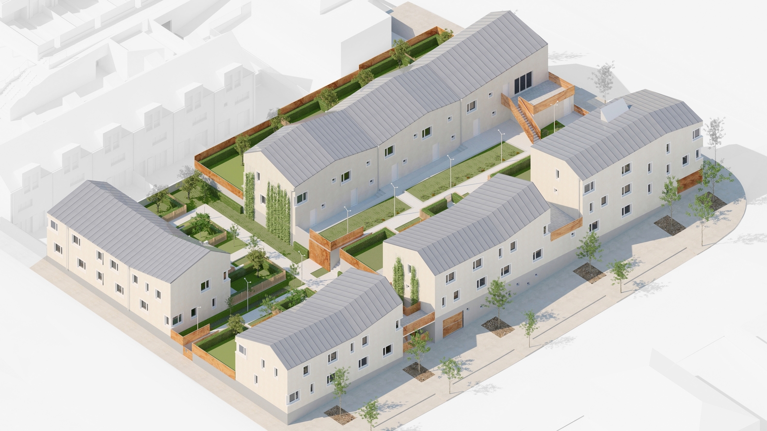 Gallery of 31 Housing Units in Ecquevilly / Benjamin Fleury Architecte ...