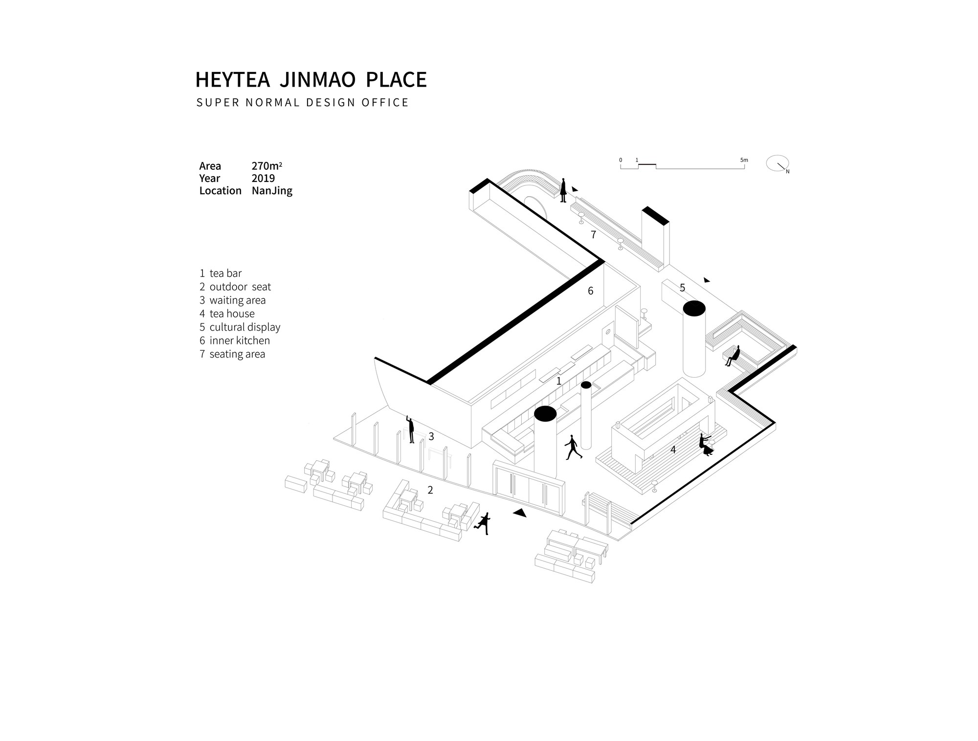 Gallery of HEYTEA Store at Nanjing / Super Normal Design - 23