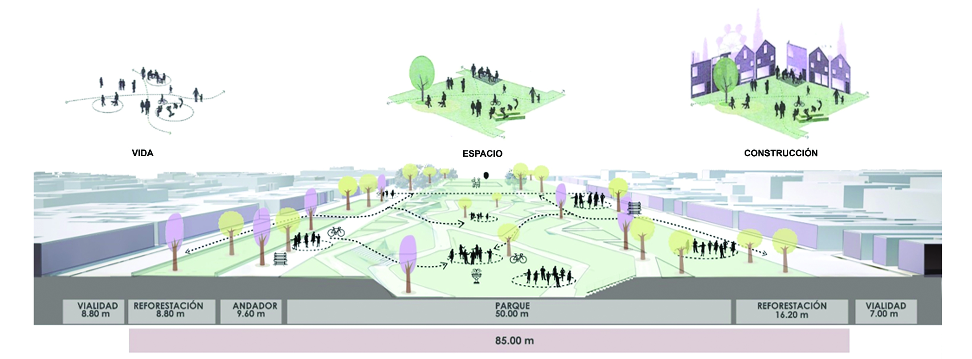 Galería de Parque Lineal del Gran Canal / 128 arquitectura y diseño ...