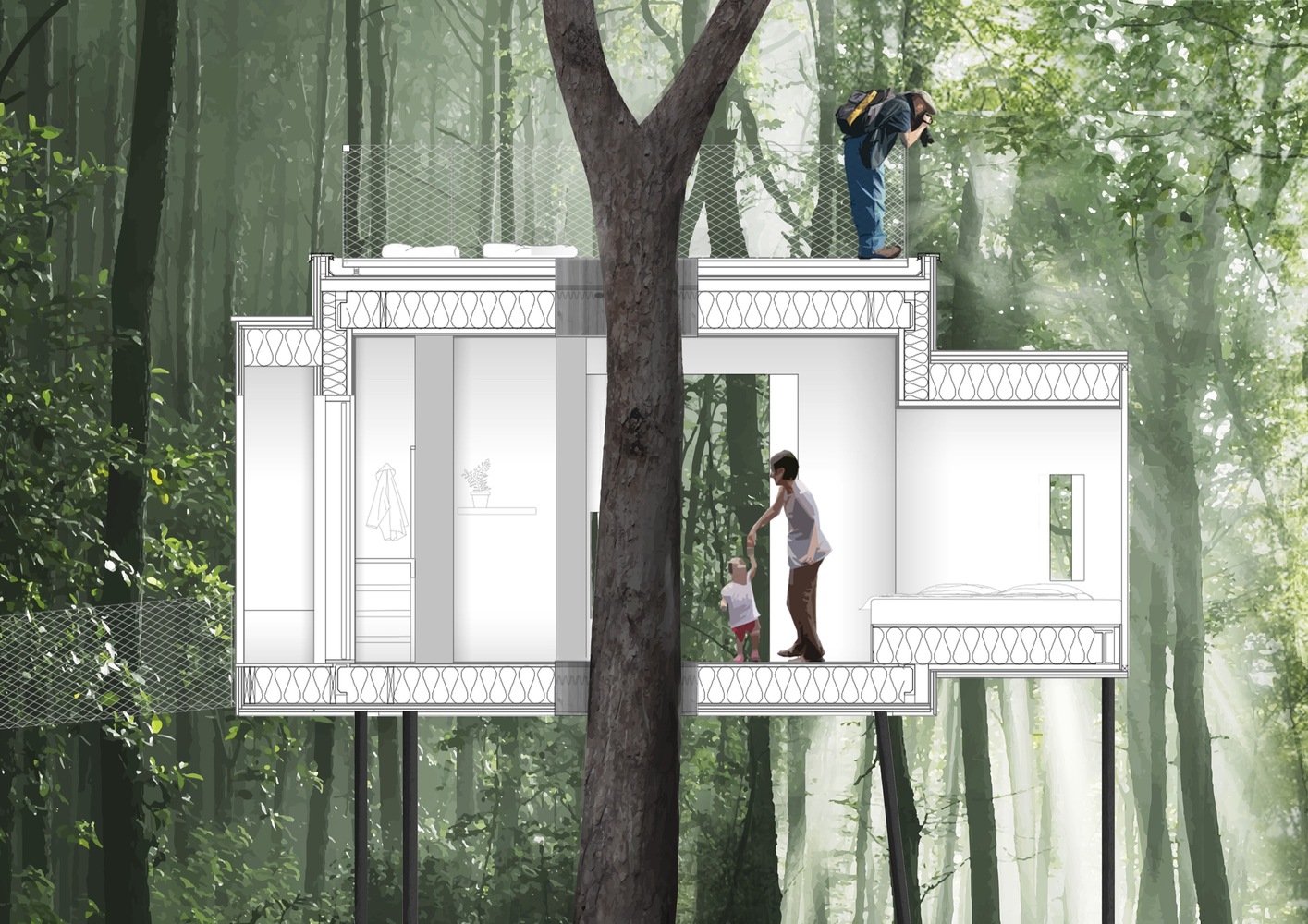 Gallery of Treetop Hotel Løvtag Denmark / Sigurd Larsen - 24