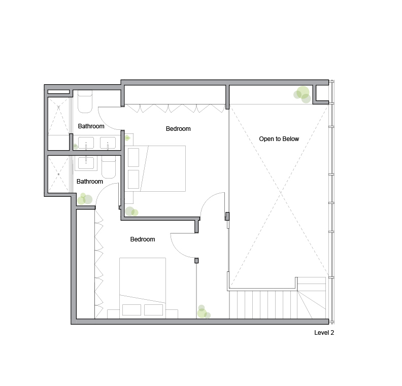 Old Key West Studio Floor Plan