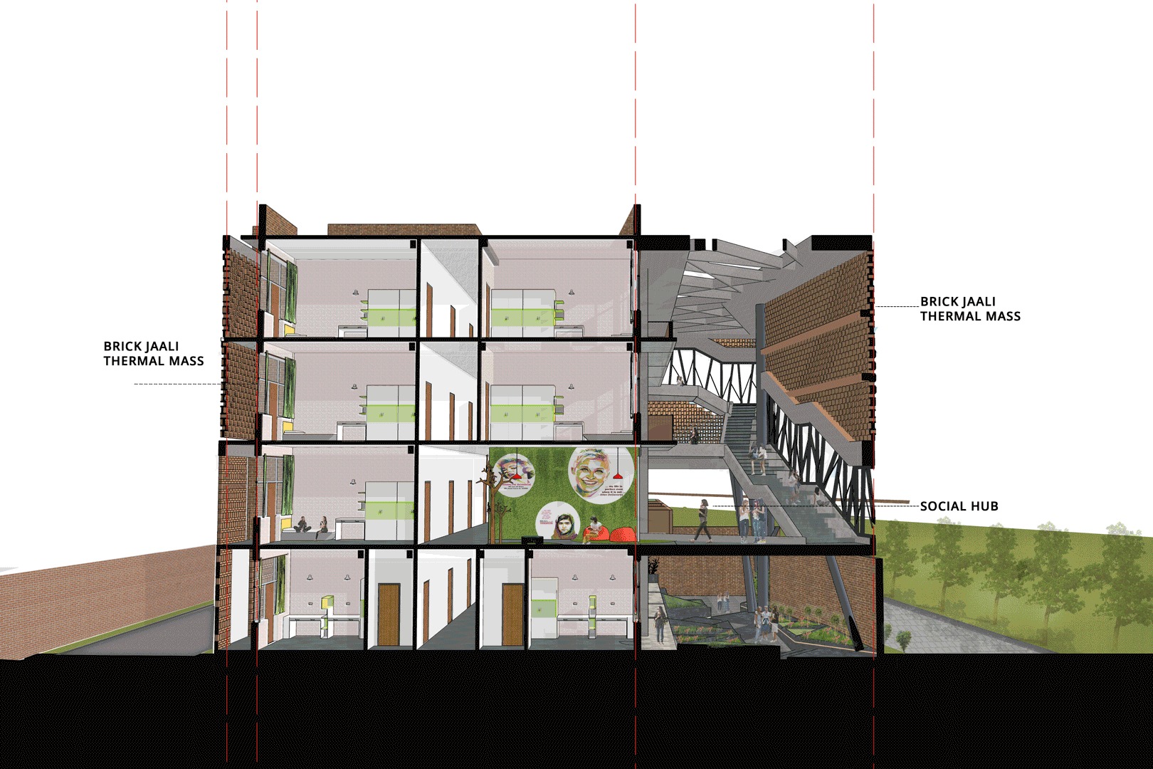 Gallery of St. Andrews Girls Hostel / Zero Energy Design Lab - 7