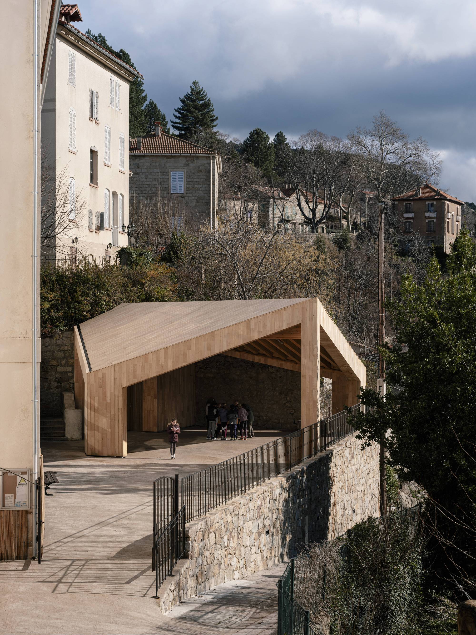 Gallery of Evisa School Porch / Orma Architettura - 6