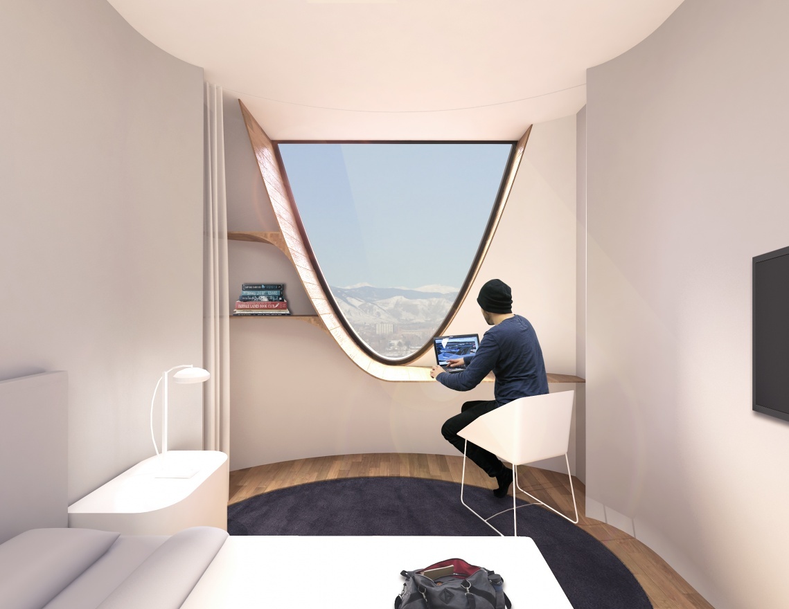 Gallery of Studio Gang Designs Mixed-Use Hotel Inspired by Aspen Trees ...