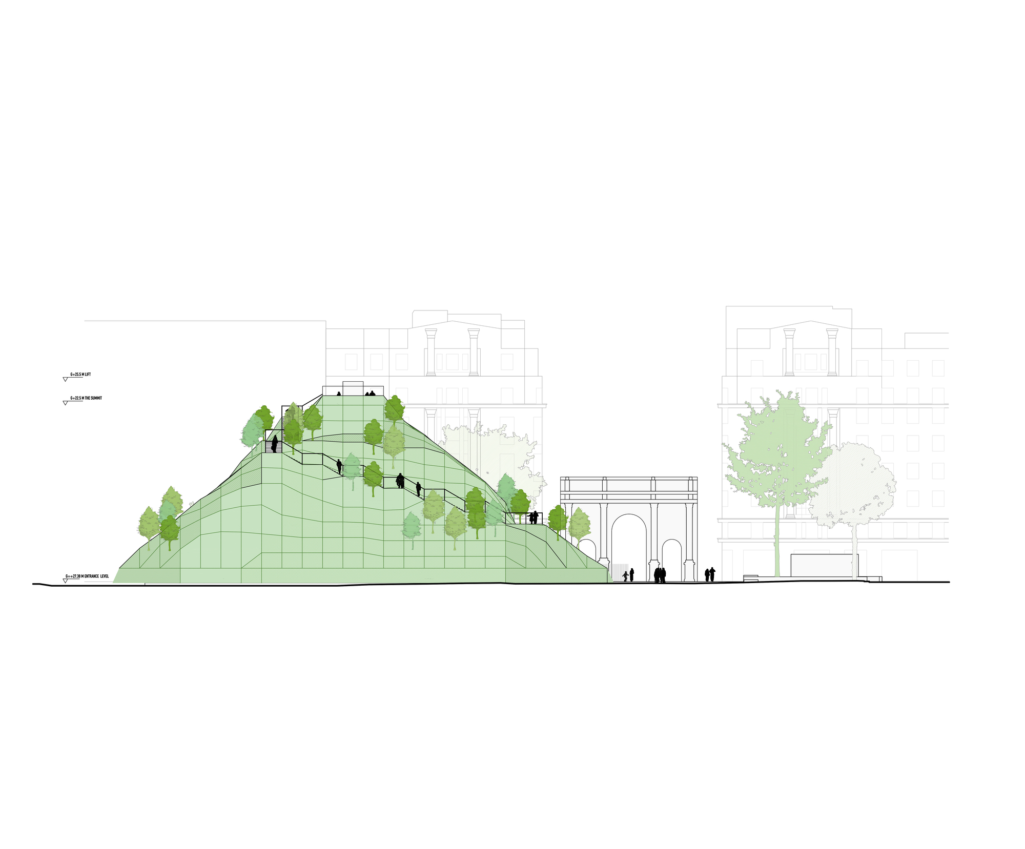 Gallery of MVRDV Designs Hollowed-out Mountain for London's Hyde Park - 11