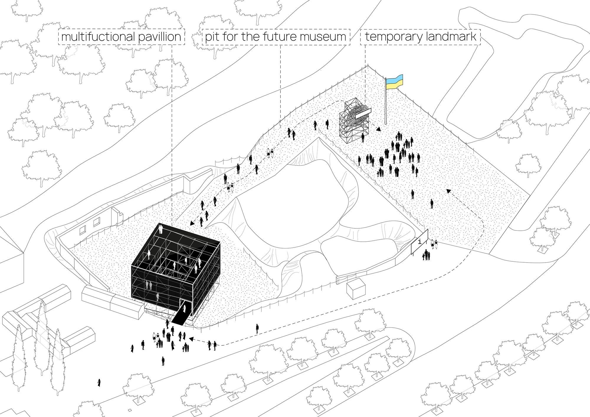 Gallery of CUBE Temporary Exhibition Pavilion / urban curators + Iegor ...