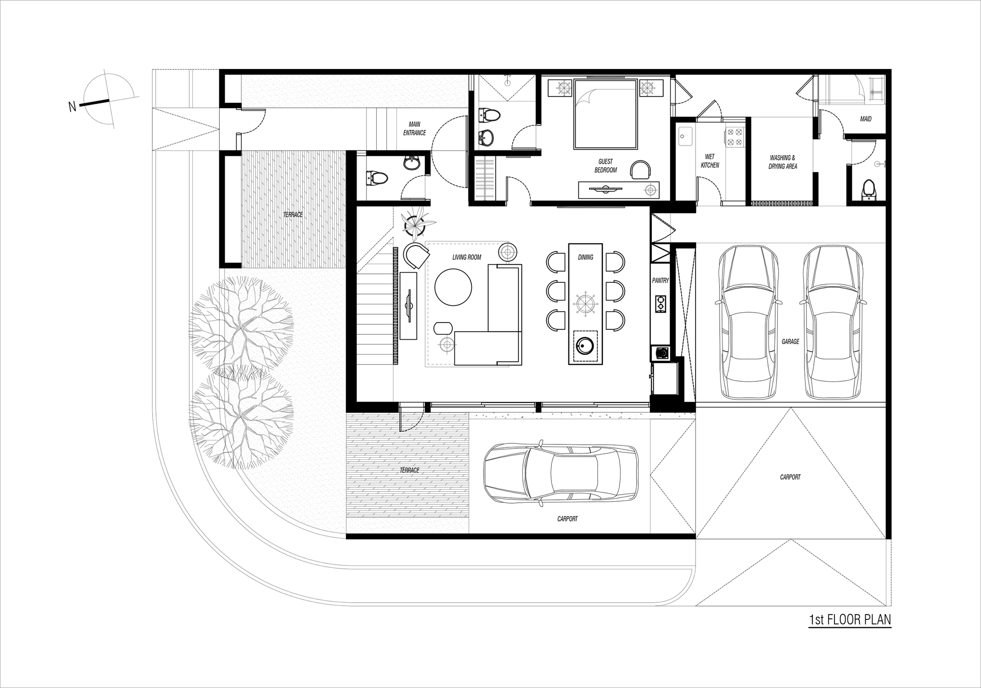 Gallery of J House / y0 Design Architect - 18