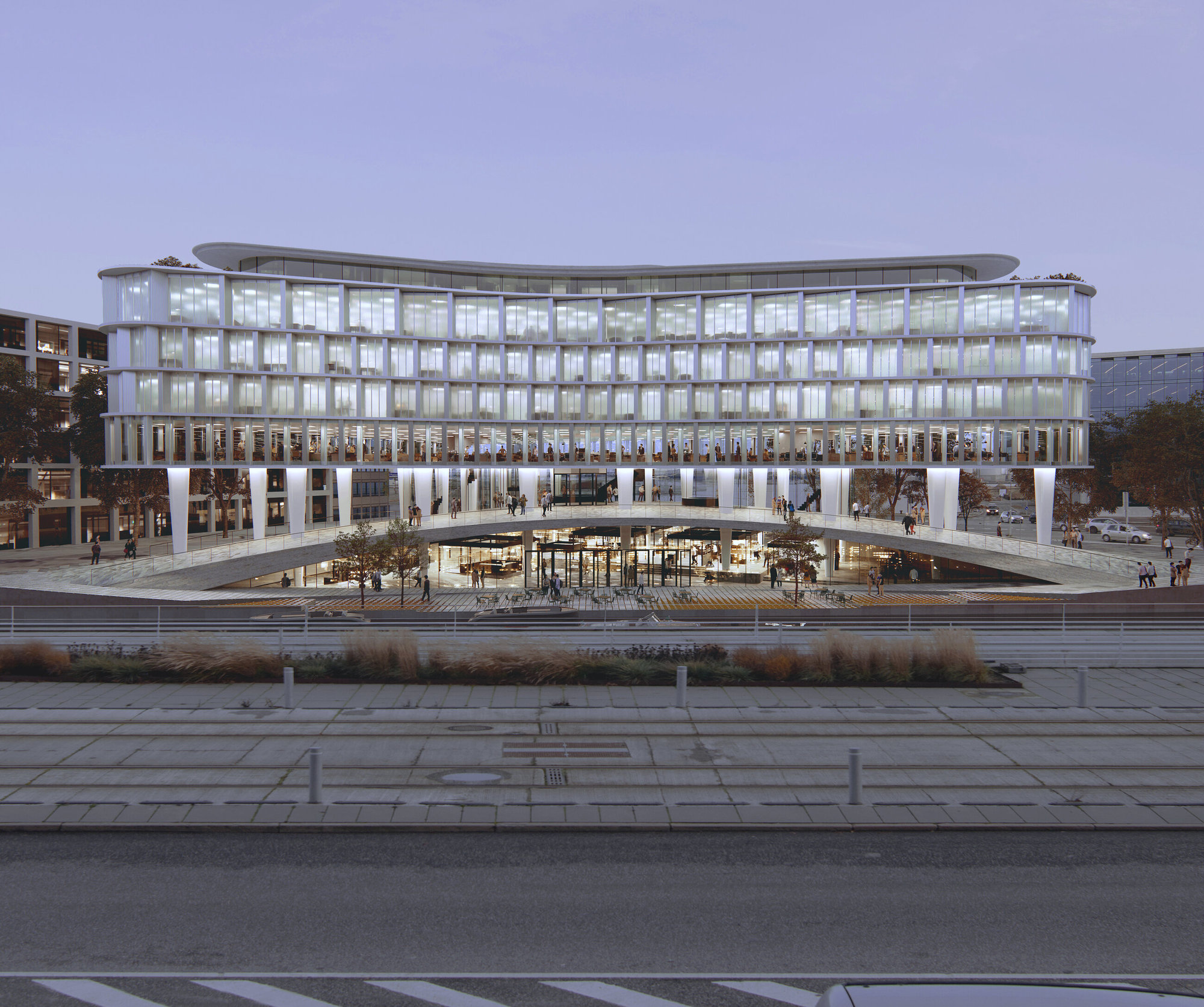 画廊 Dorte Mandrup “合页”建筑，奥胡斯新城区门户 - 1