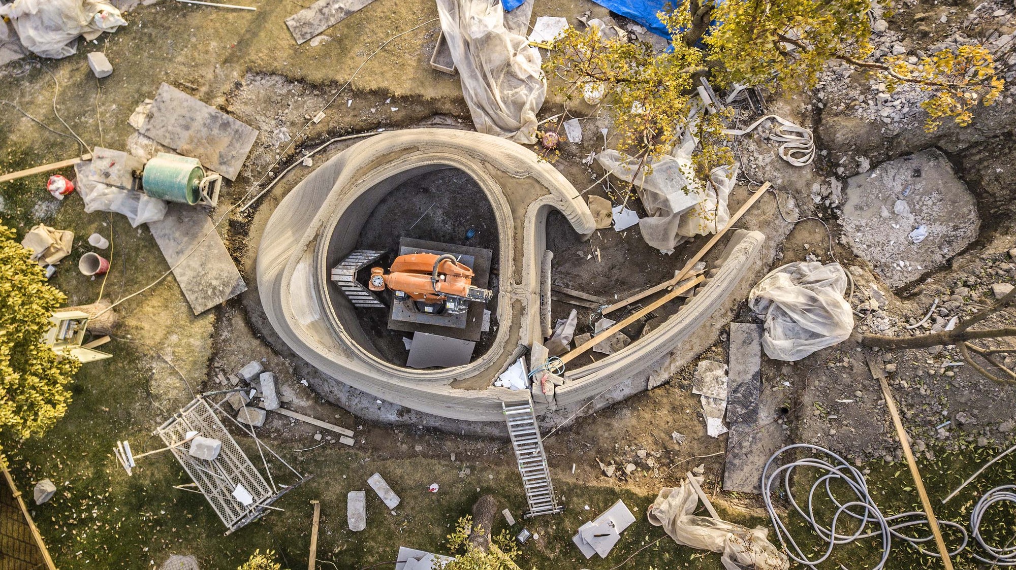 Galería de Cabina para libros de hormigón impresa con robot-3D / Professor XU Weiguo's Team - 14