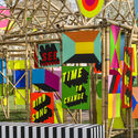 See Through Bamboo Installation / Morag Myerscough | ArchDaily