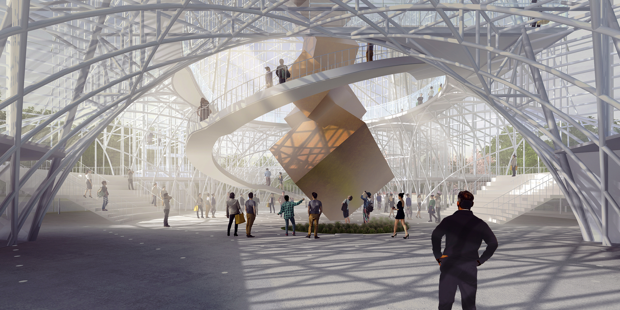 Gallery of A 3D-Printed Majlis and Suspended Cliff Platforms: 10 ...