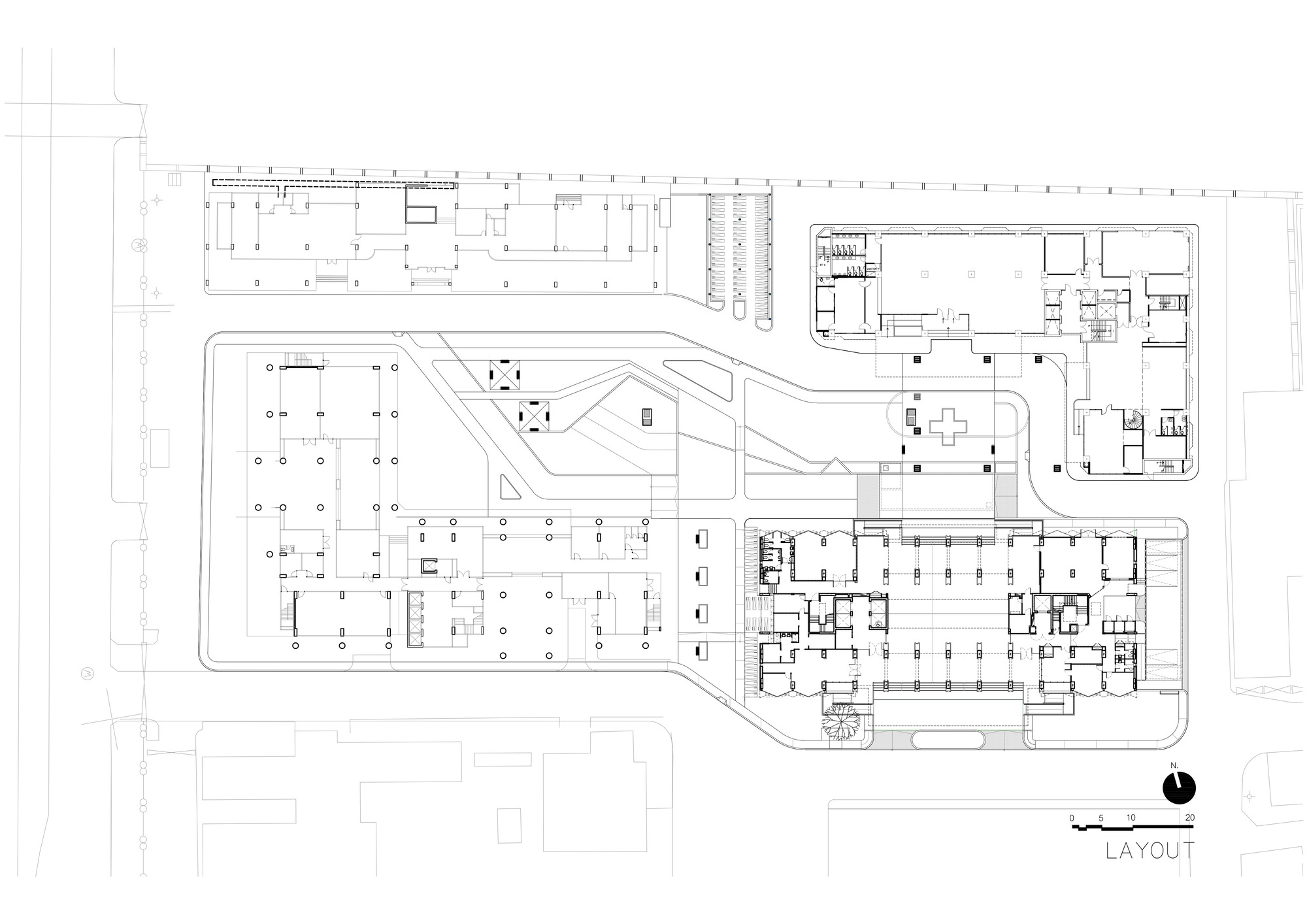 Gallery of Nurse Dormitory Chulalongkorn Memorial Hospital / Plan ...