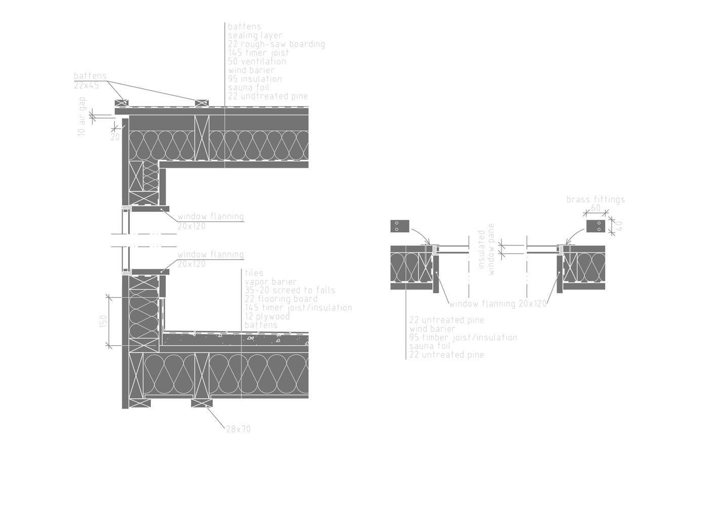 Gallery of Sauna Construction Details: Examples of Small-Scale Wooden ...