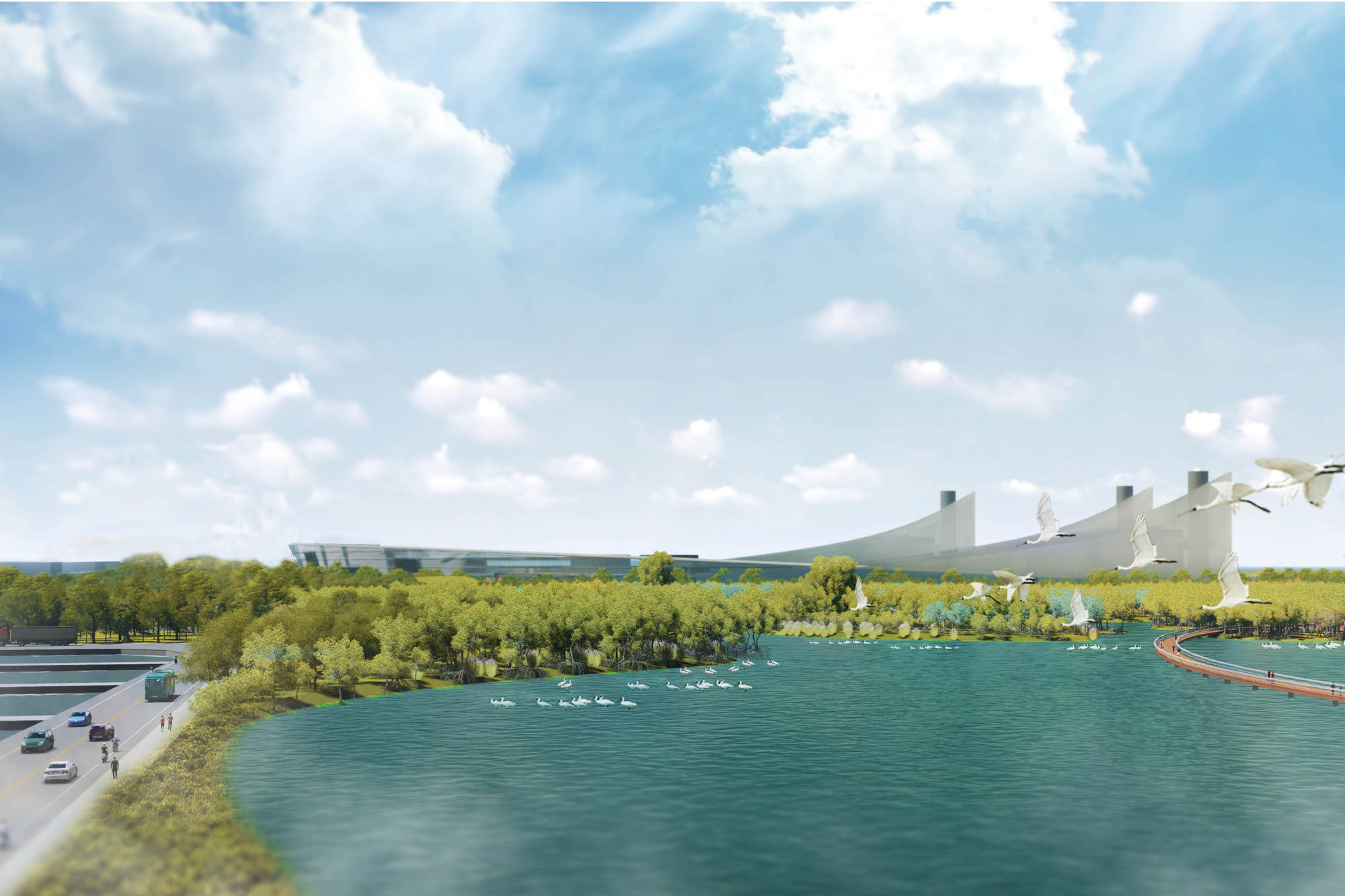 Gallery of A Futuristic Amusement Park and an Ecological Power Plant ...