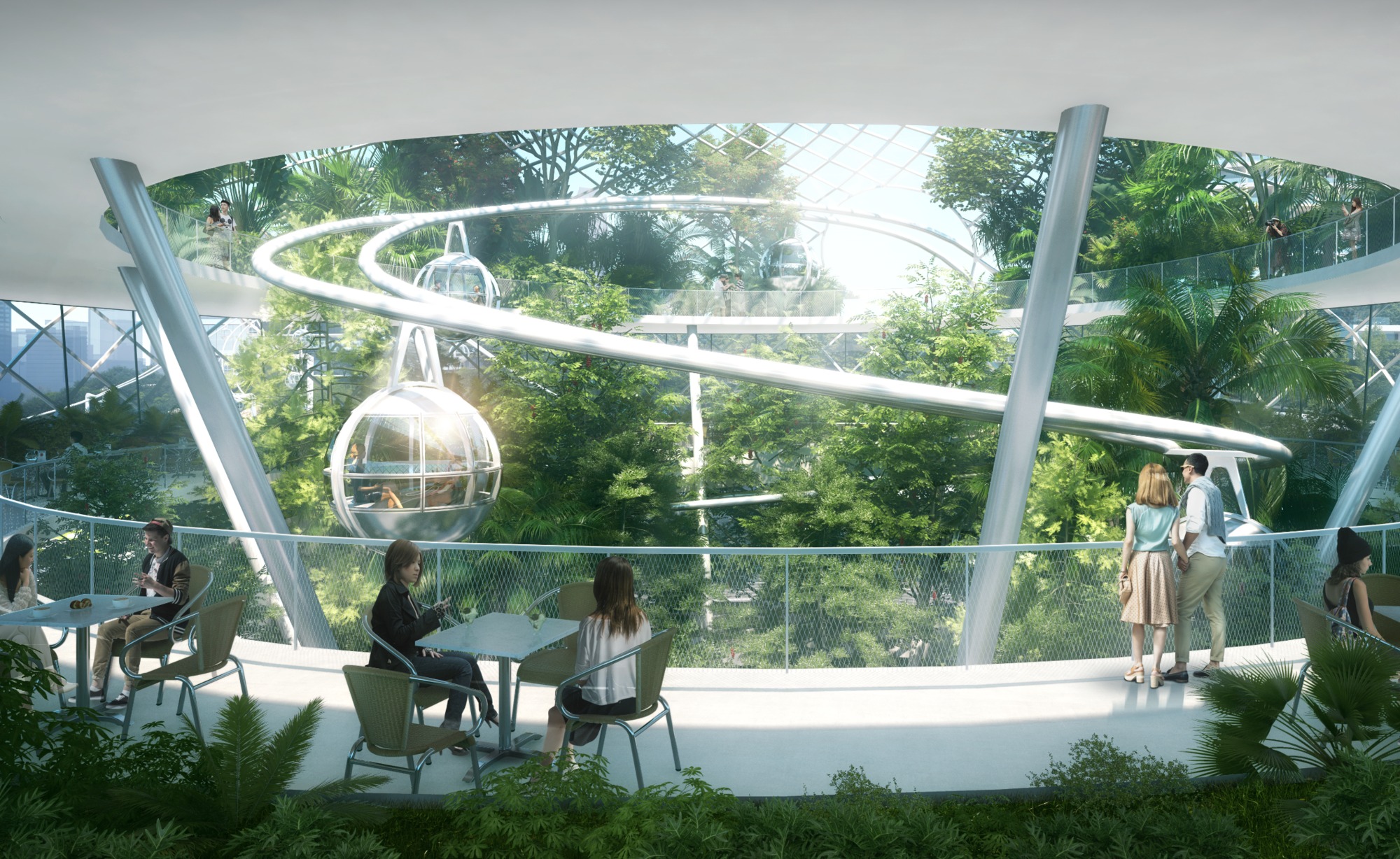 Gallery of A Futuristic Amusement Park and an Ecological Power Plant ...