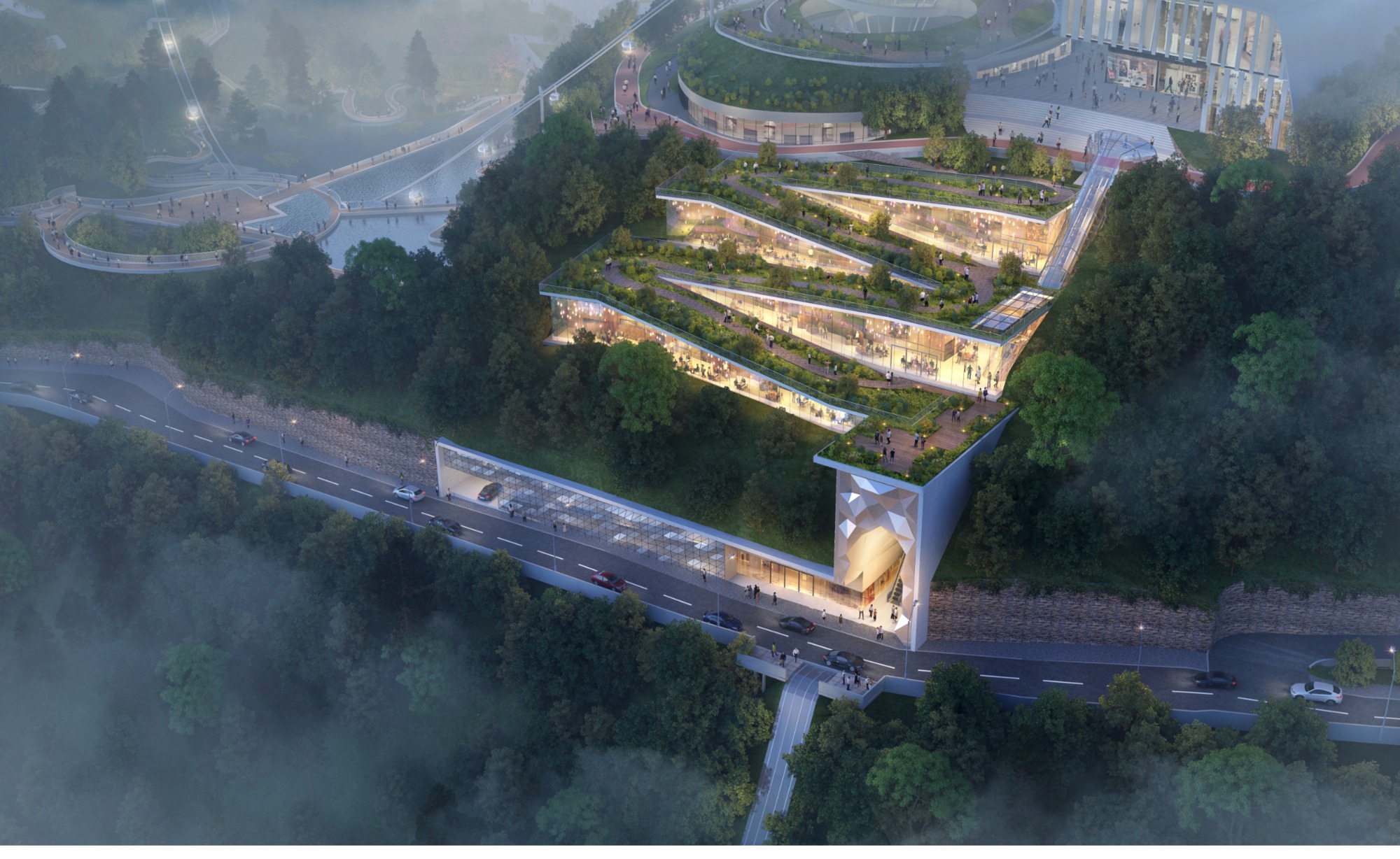 Gallery of A Futuristic Amusement Park and an Ecological Power Plant ...