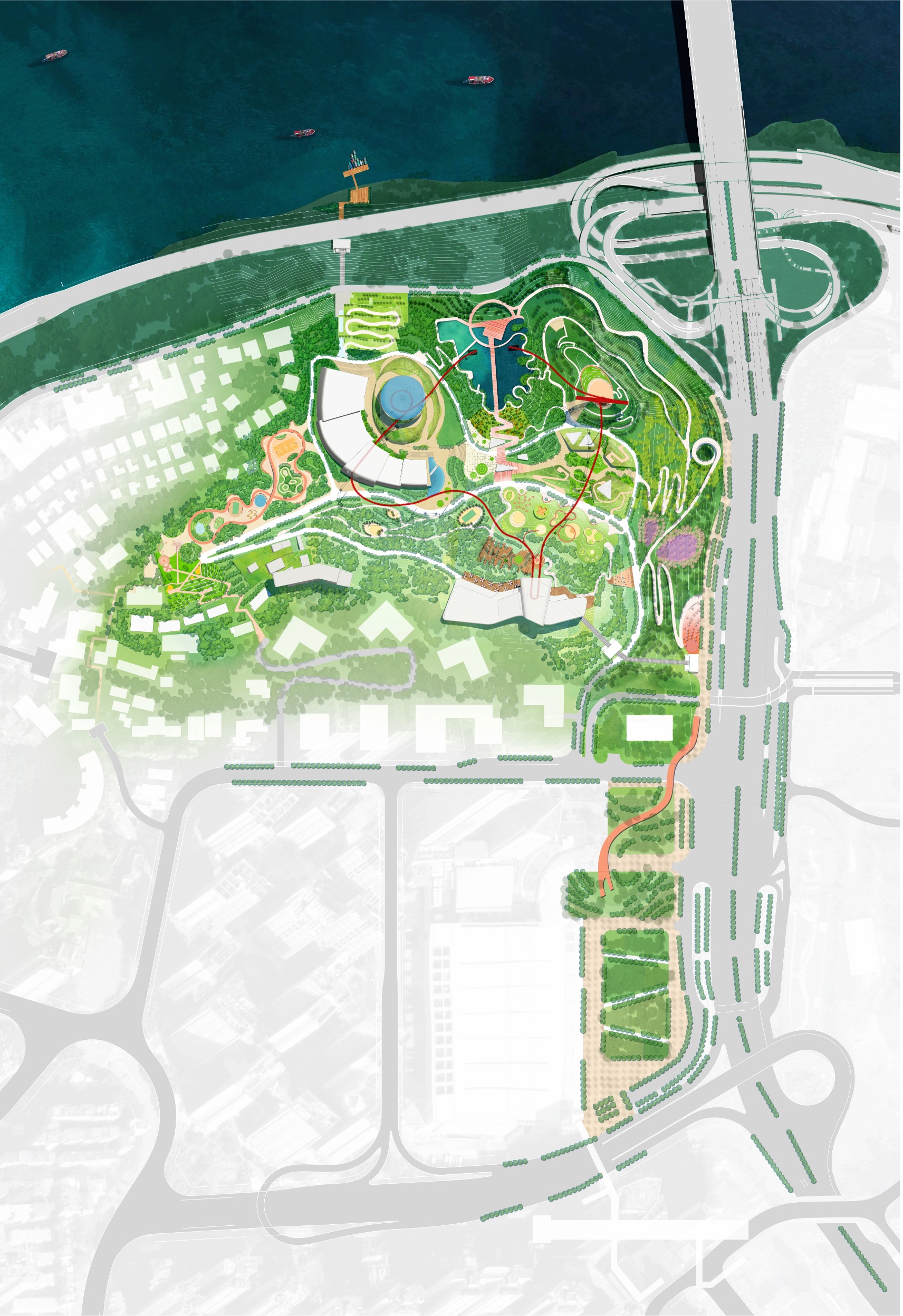 Gallery of A Futuristic Amusement Park and an Ecological Power Plant ...