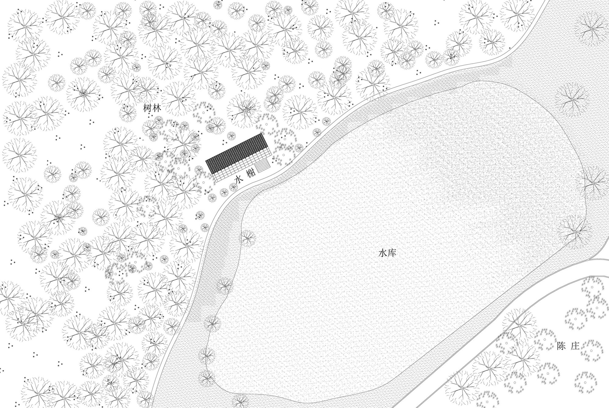 Gallery of Light-Wood Waterside Pavilion / Han Xiaofeng Design Studio ...