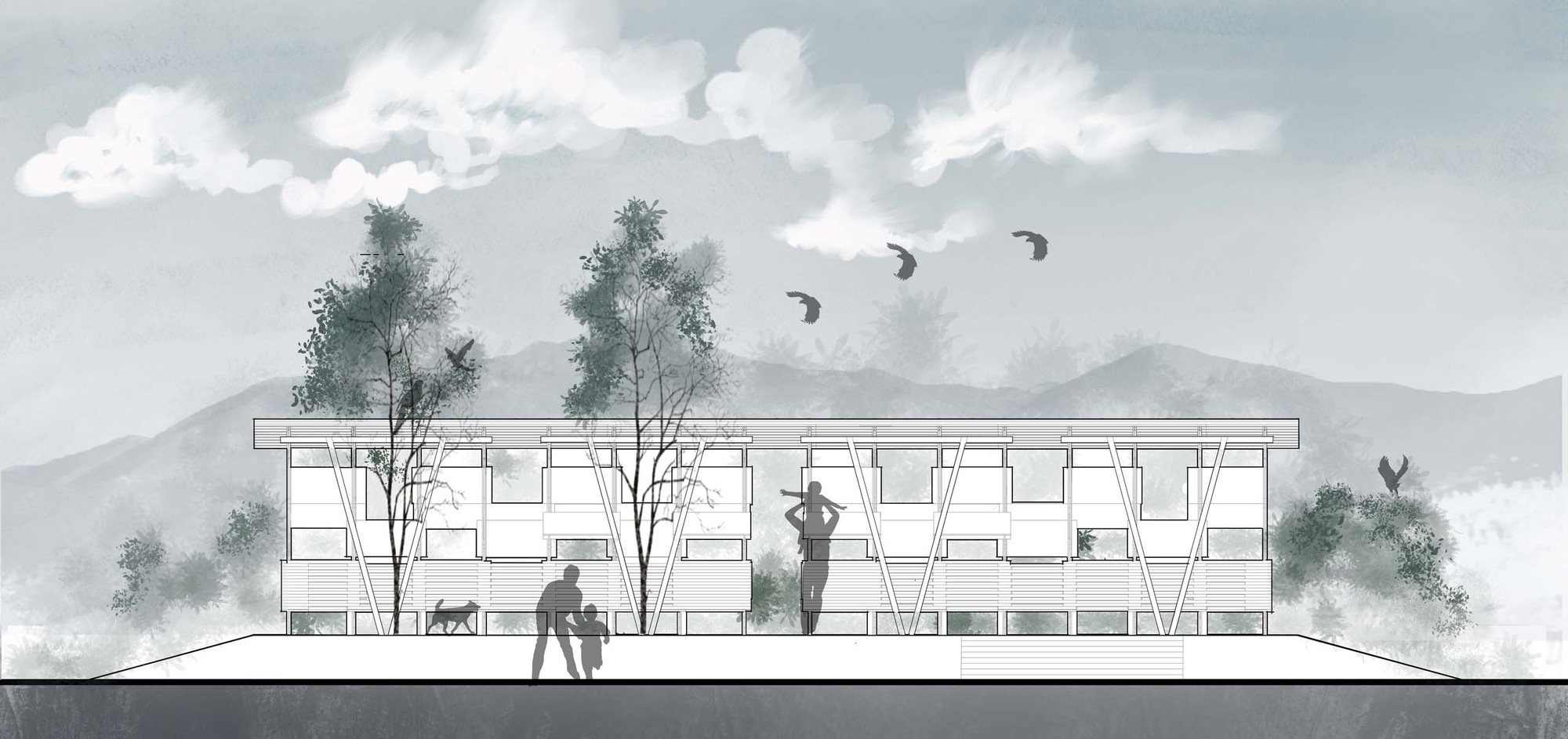 Gallery of Light-Wood Waterside Pavilion / Han Xiaofeng Design Studio, SEU-ARCH - 31