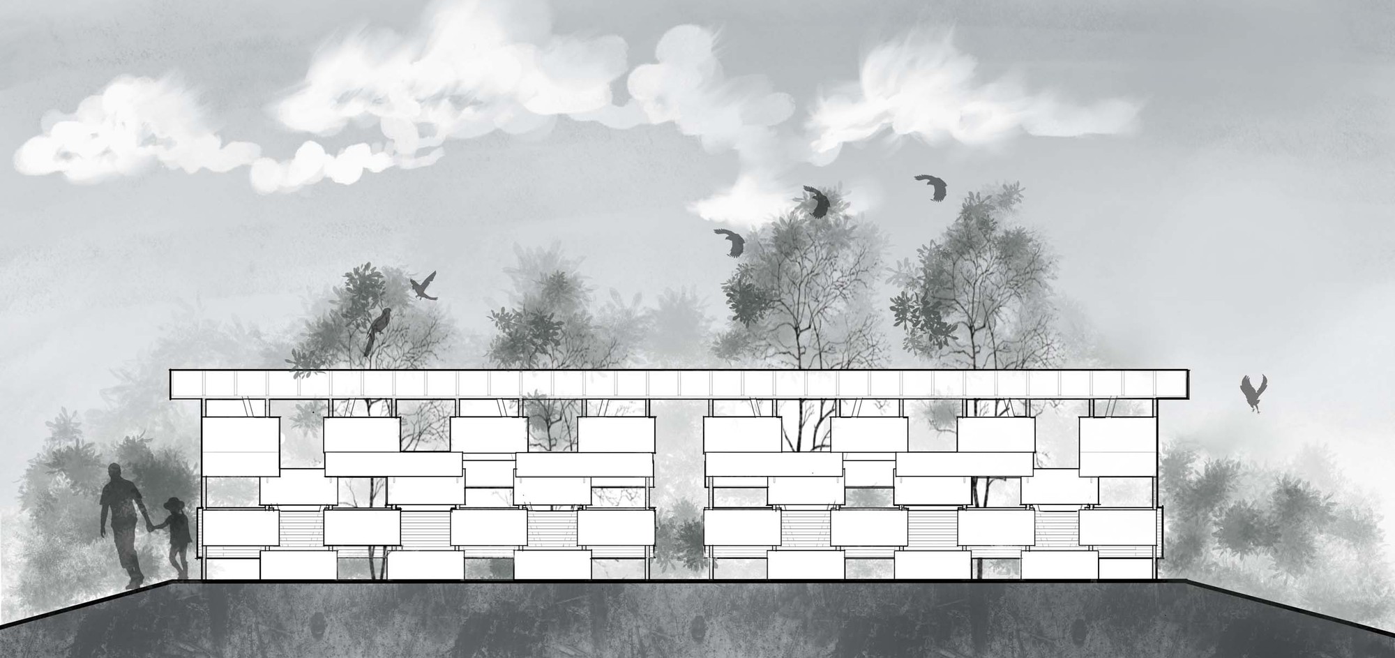 Gallery of Light-Wood Waterside Pavilion / Han Xiaofeng Design Studio, SEU-ARCH - 32