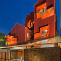 Stack By Step Red Zone Boarding House / Ismail Solehudin Architecture ...