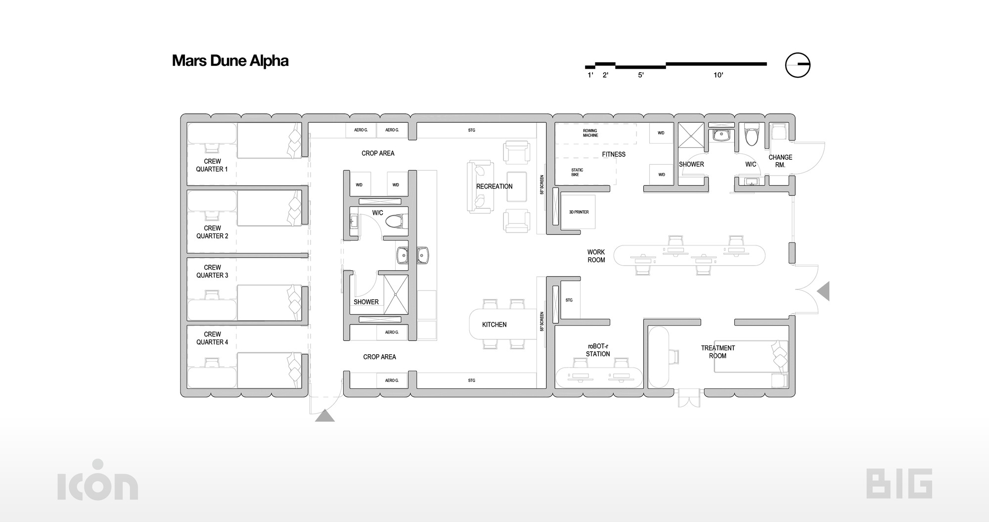 Gallery of BIG, NASA, and ICON Reveal 3D-Printed Research Habitats for ...