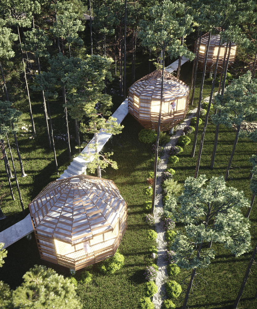 Gallery of A Circular Summer Retreat and a Native-Tree Inspired ...