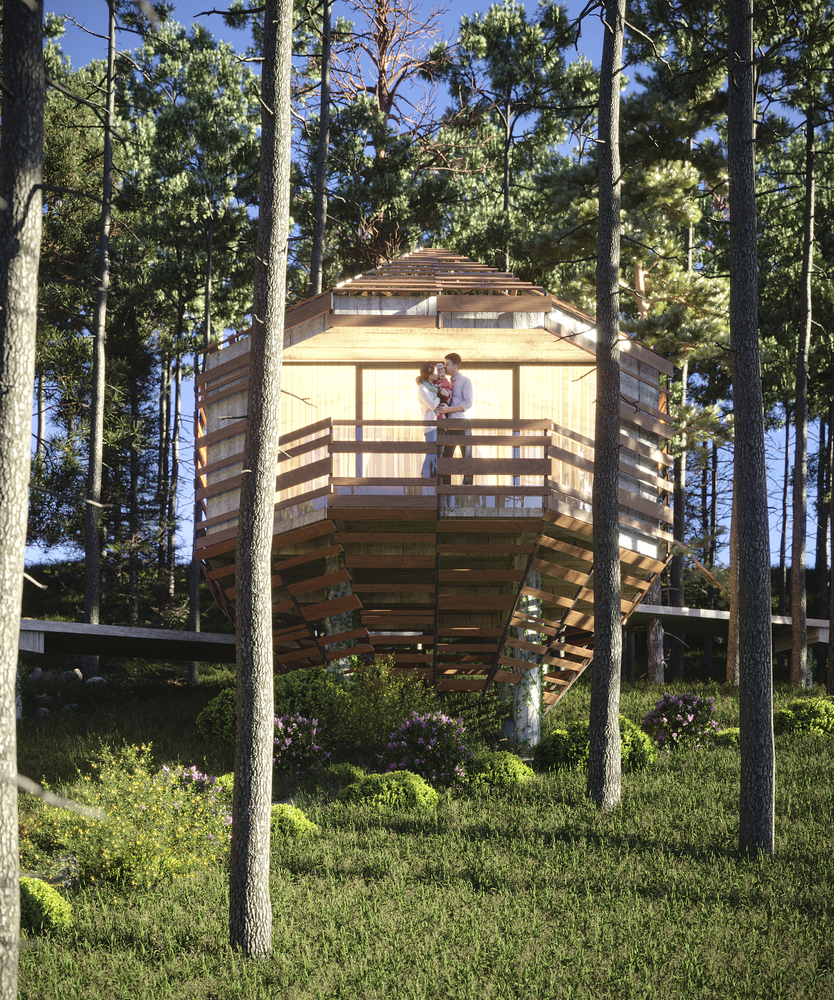 Gallery of A Circular Summer Retreat and a Native-Tree Inspired ...