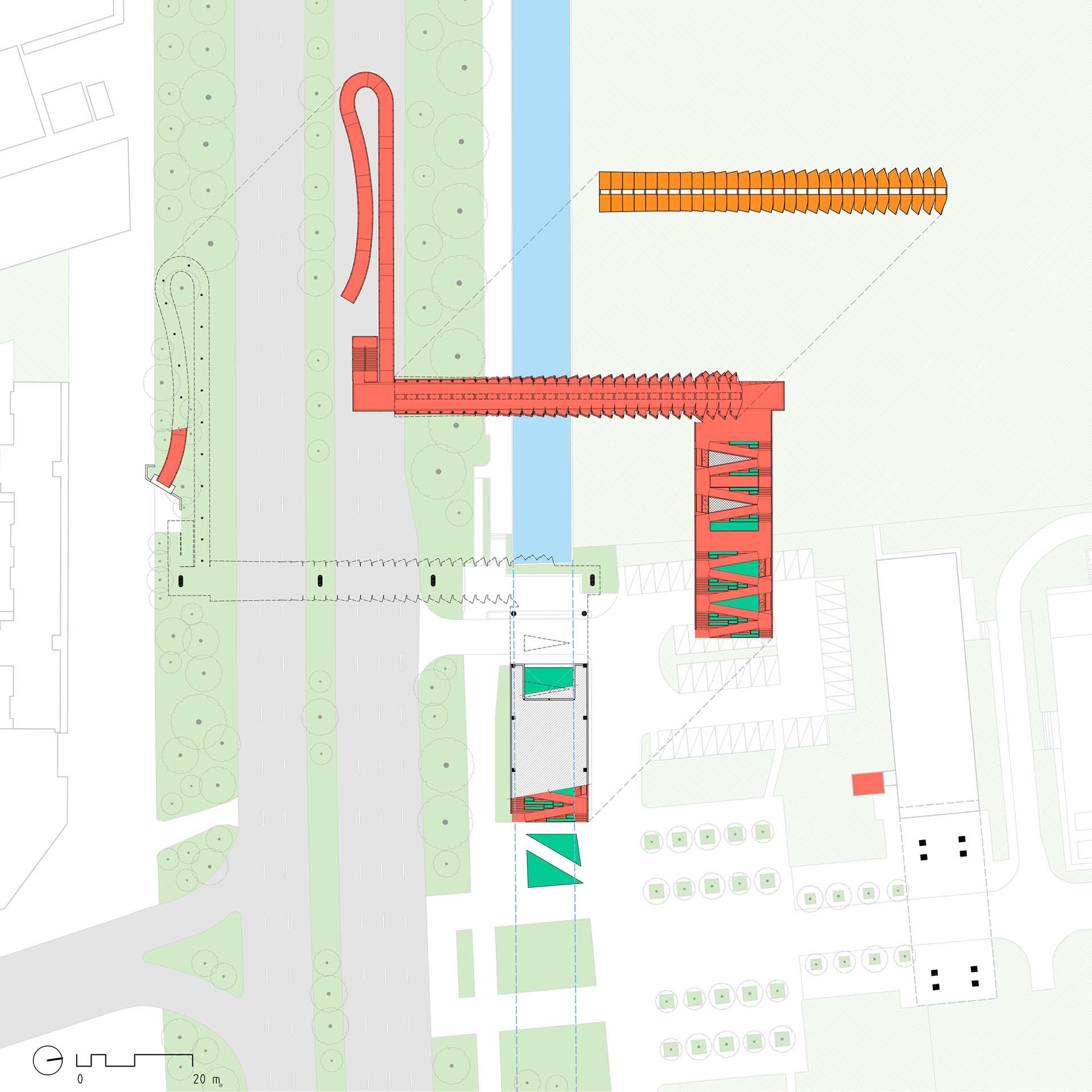 Gallery of Footbridge of Chang’an Experimental Primary School / Zhutao ...