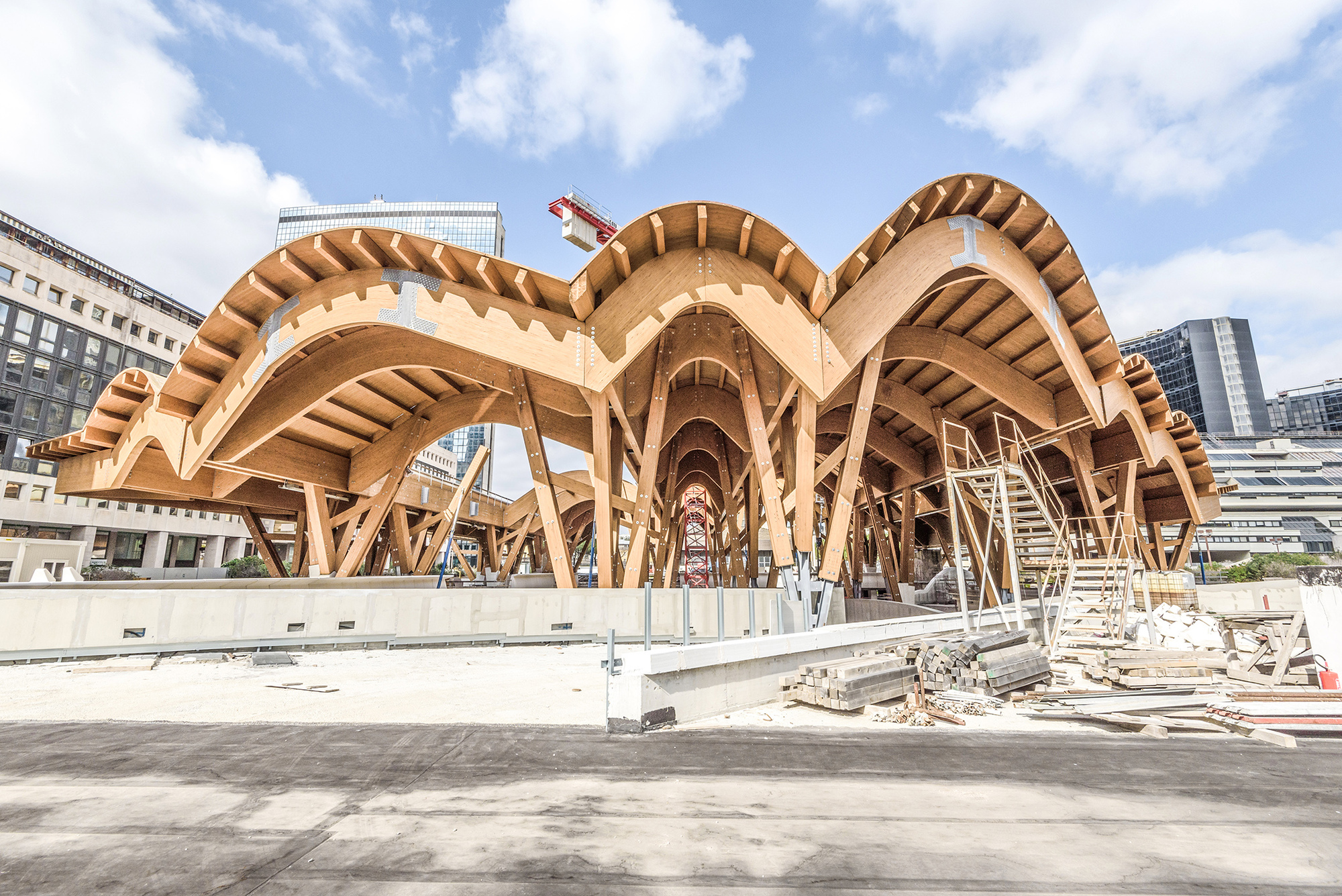 Gallery of New Images Reveal EMBT's Timber Central Station in Naples - 7