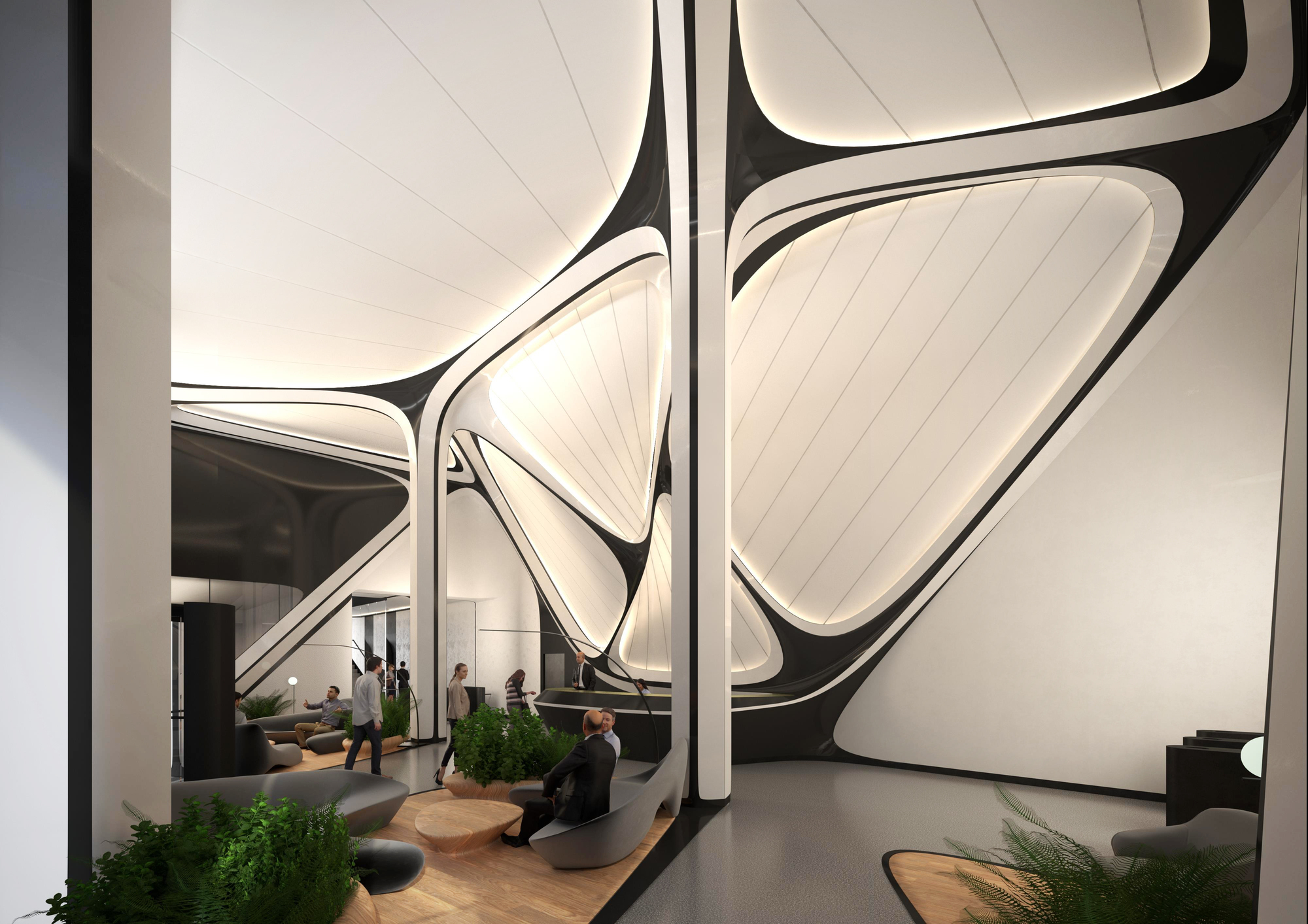 Galería de Zaha Hadid Architects avanza con la construcción del ...