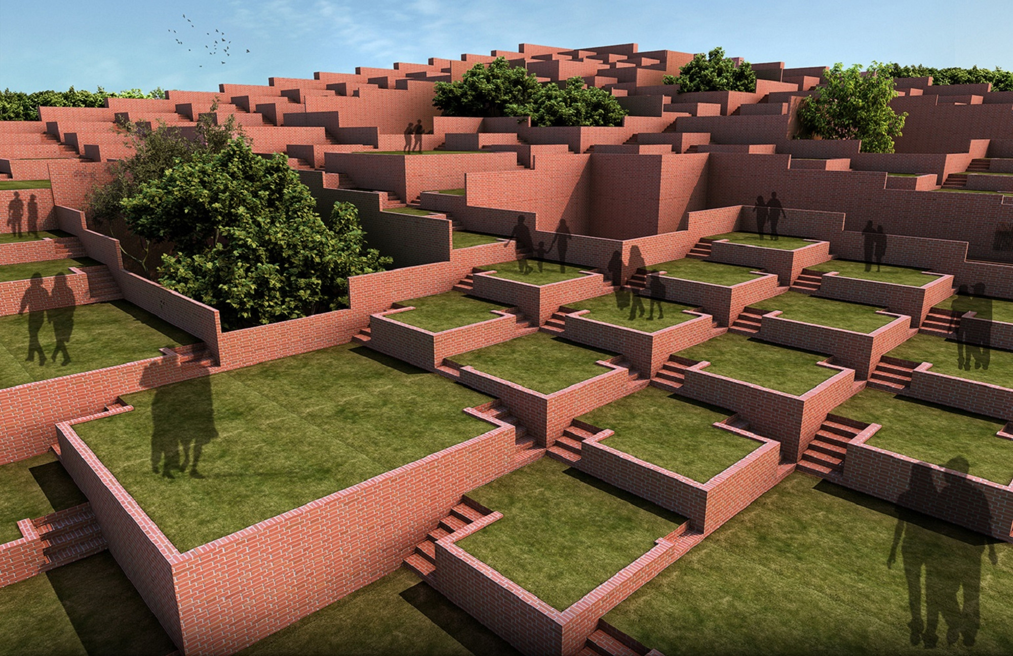 Gallery of Sanjay Puri Architects Designs Stepped Volume with Green ...