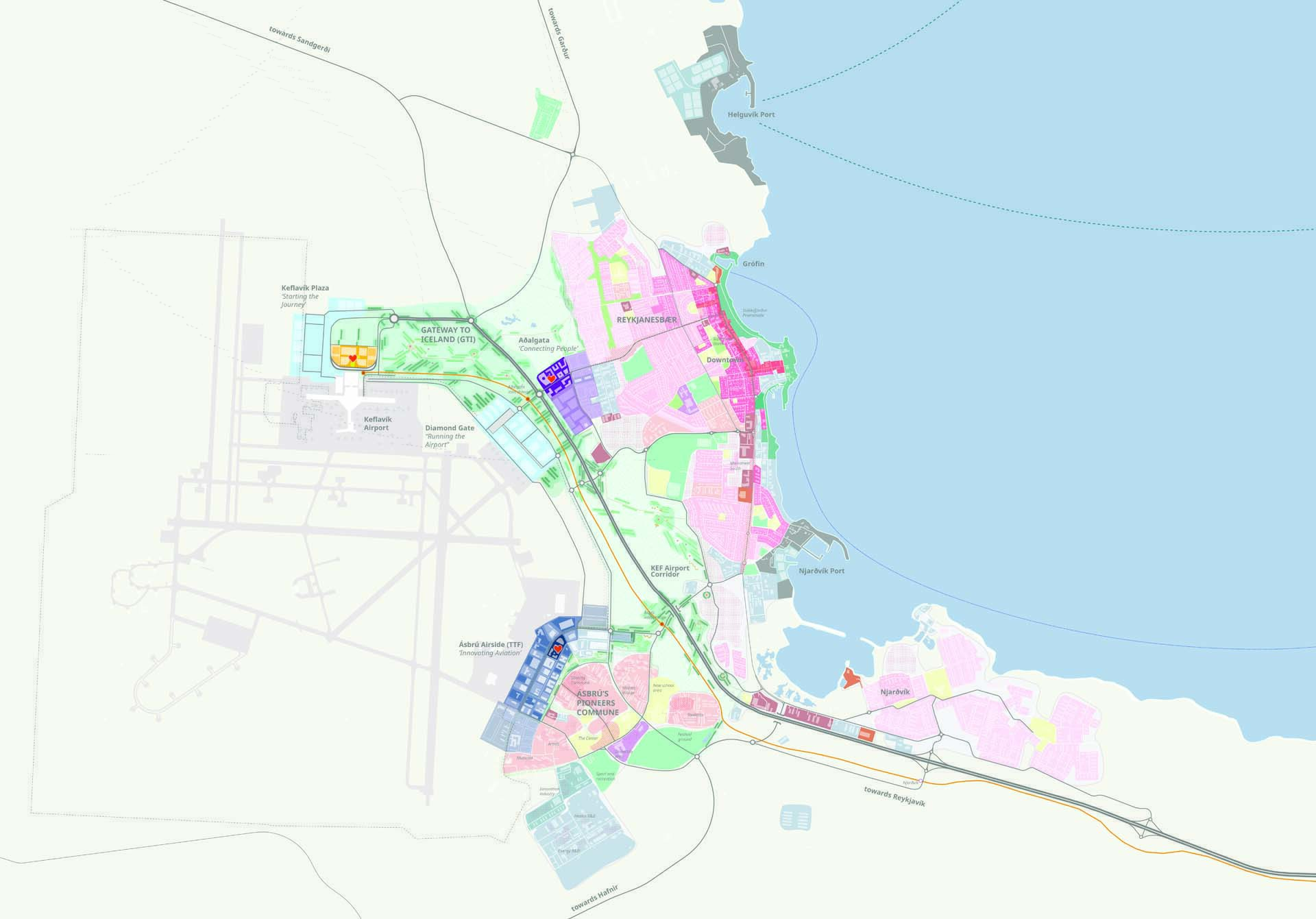 Gallery of KCAP Designs Airport Area Masterplan in Iceland - 3