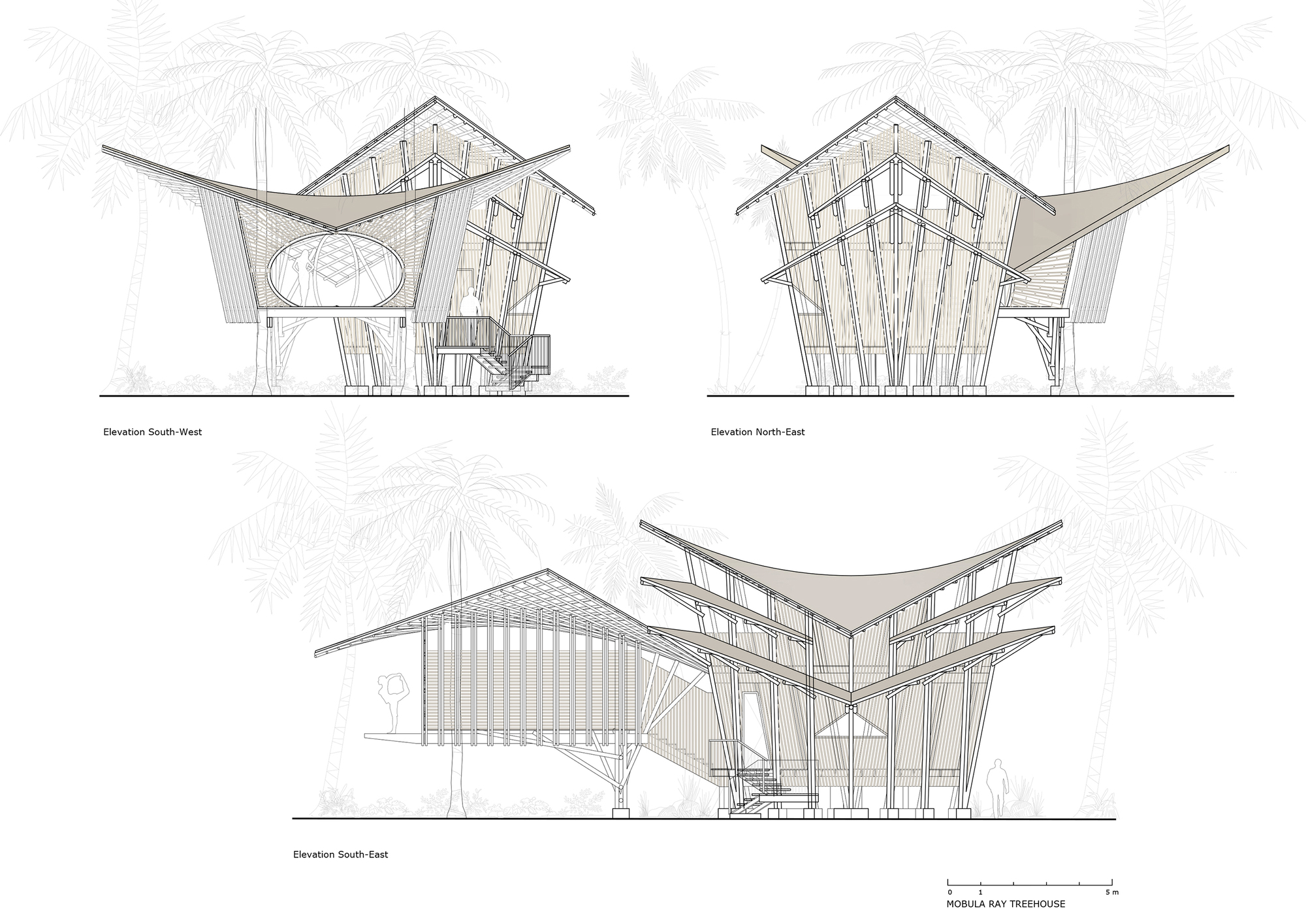 Gallery of Bamboo Treehouses at Playa Viva / Atelier Nomadic - 19