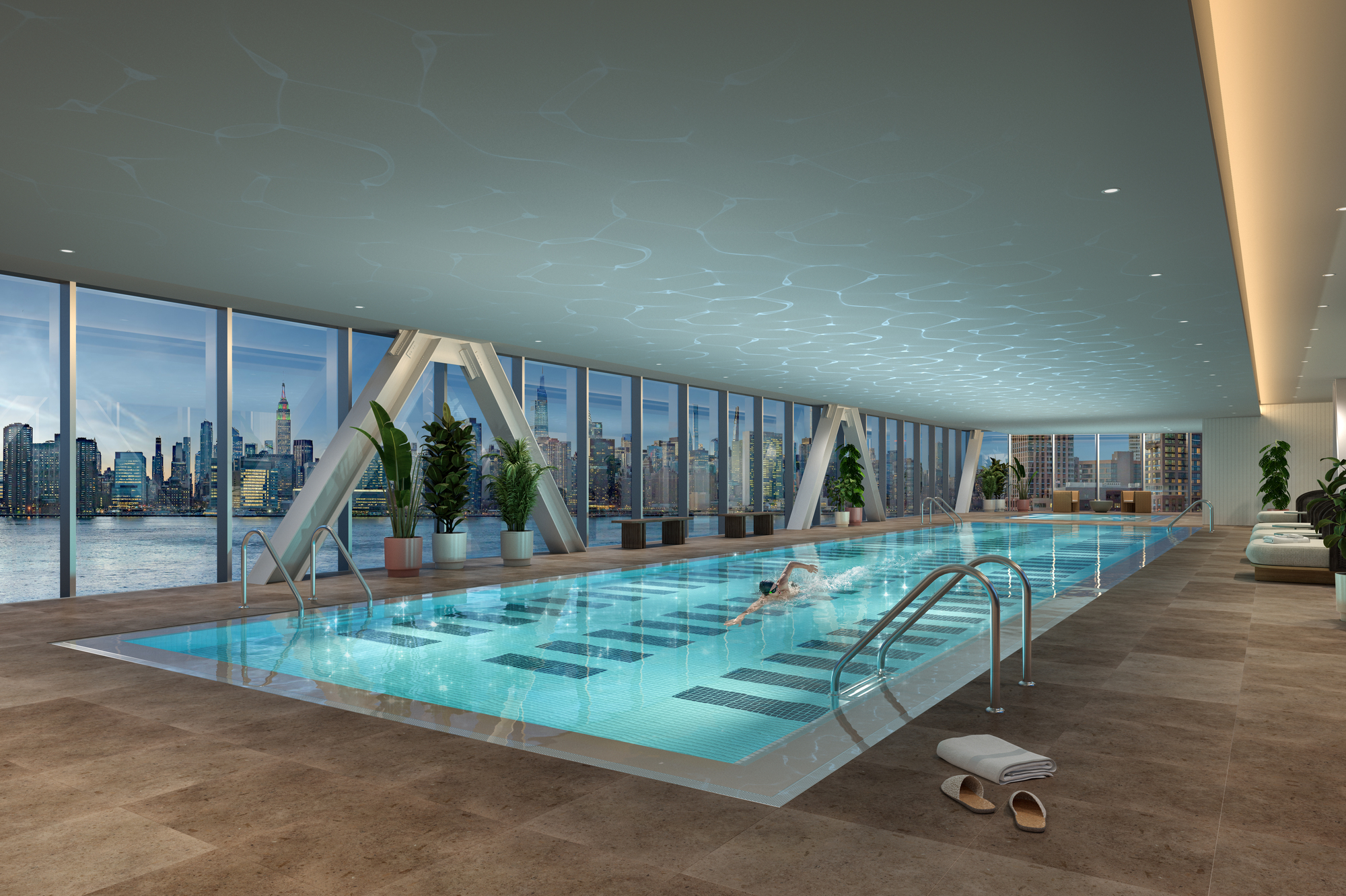 Gallery of New Renders Reveal Interiors of OMA's Eagle + West Towers in ...