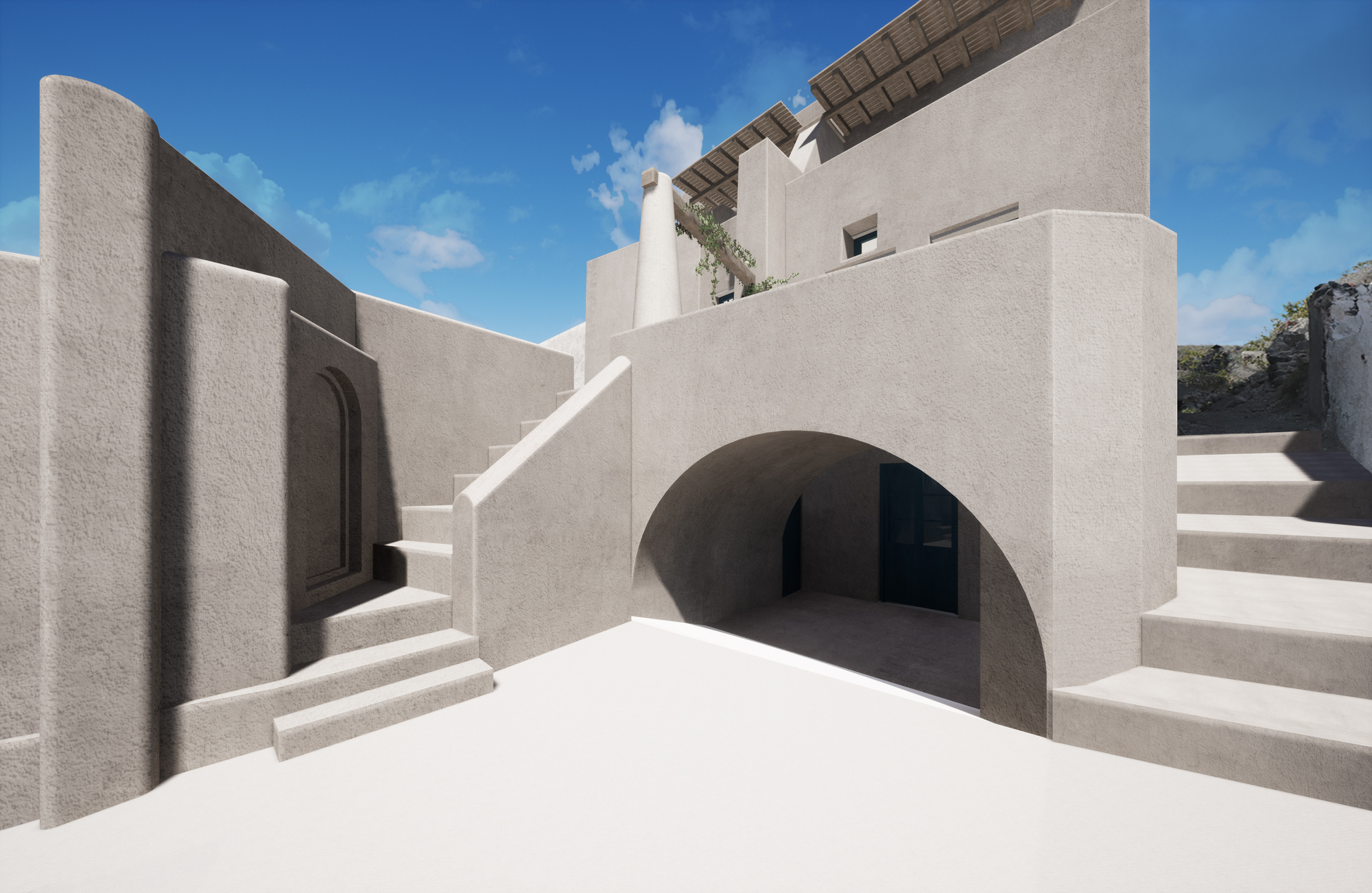 Gallery of A Coastal Villa in Santorini and a Shelter in the Forests of ...