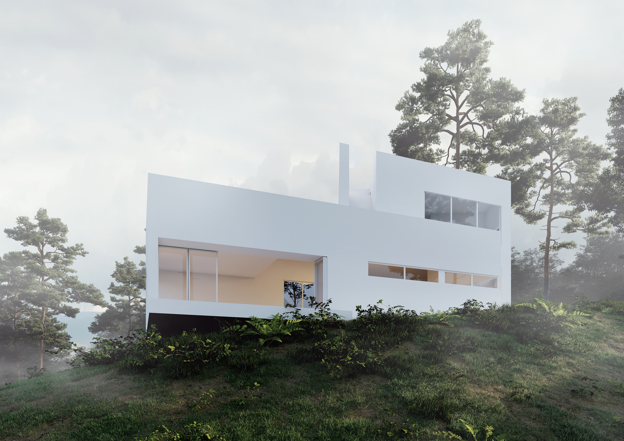 Gallery of A Coastal Villa in Santorini and a Shelter in the Forests of ...