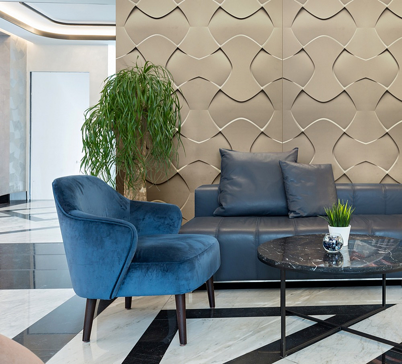 Gallery of PVC 3D Panels: Creating Accent Walls in Interior Design ...