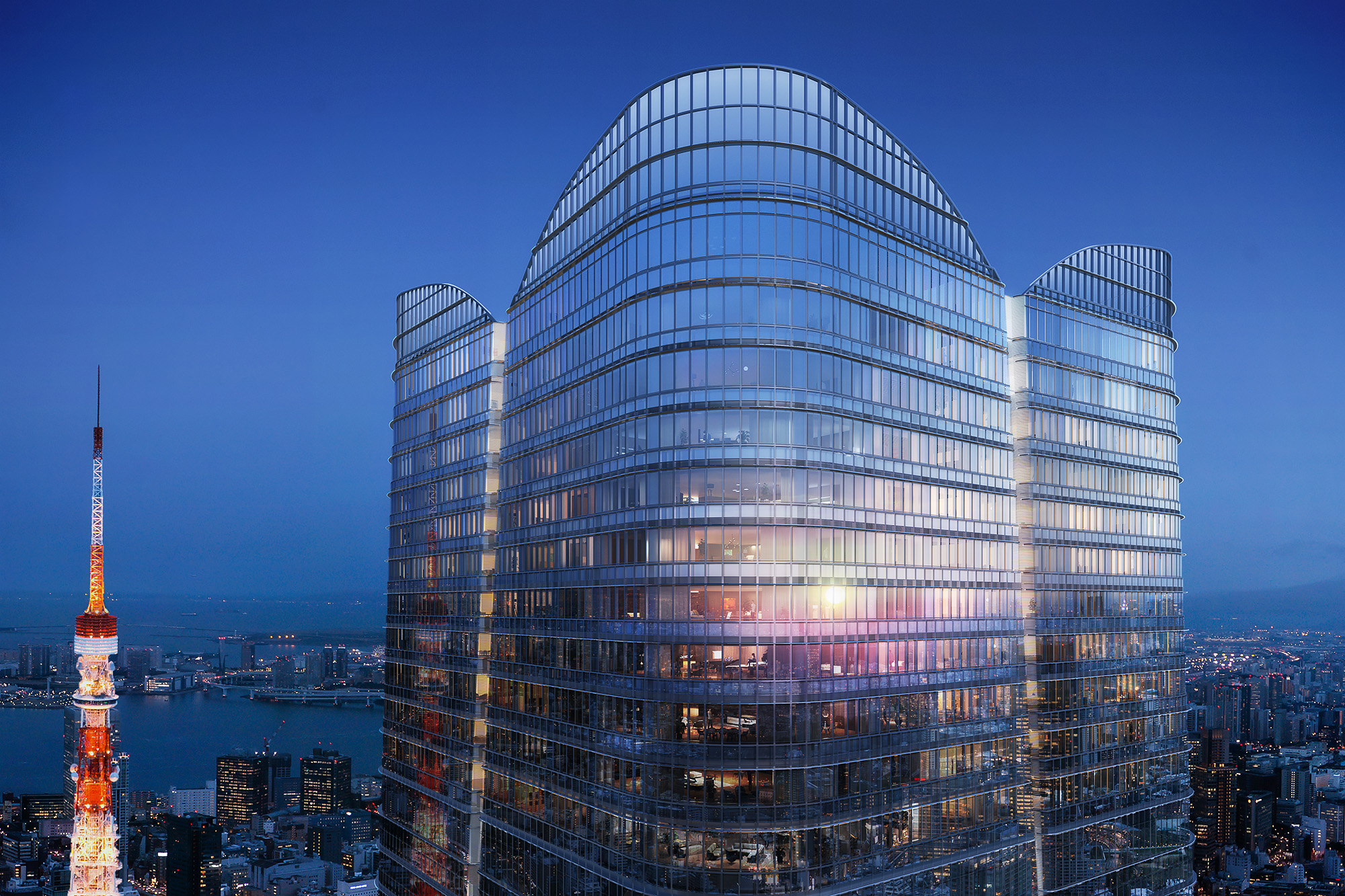 Gallery of Japan's Tallest Building by Pelli Clarke & Partners Tops Out - 5