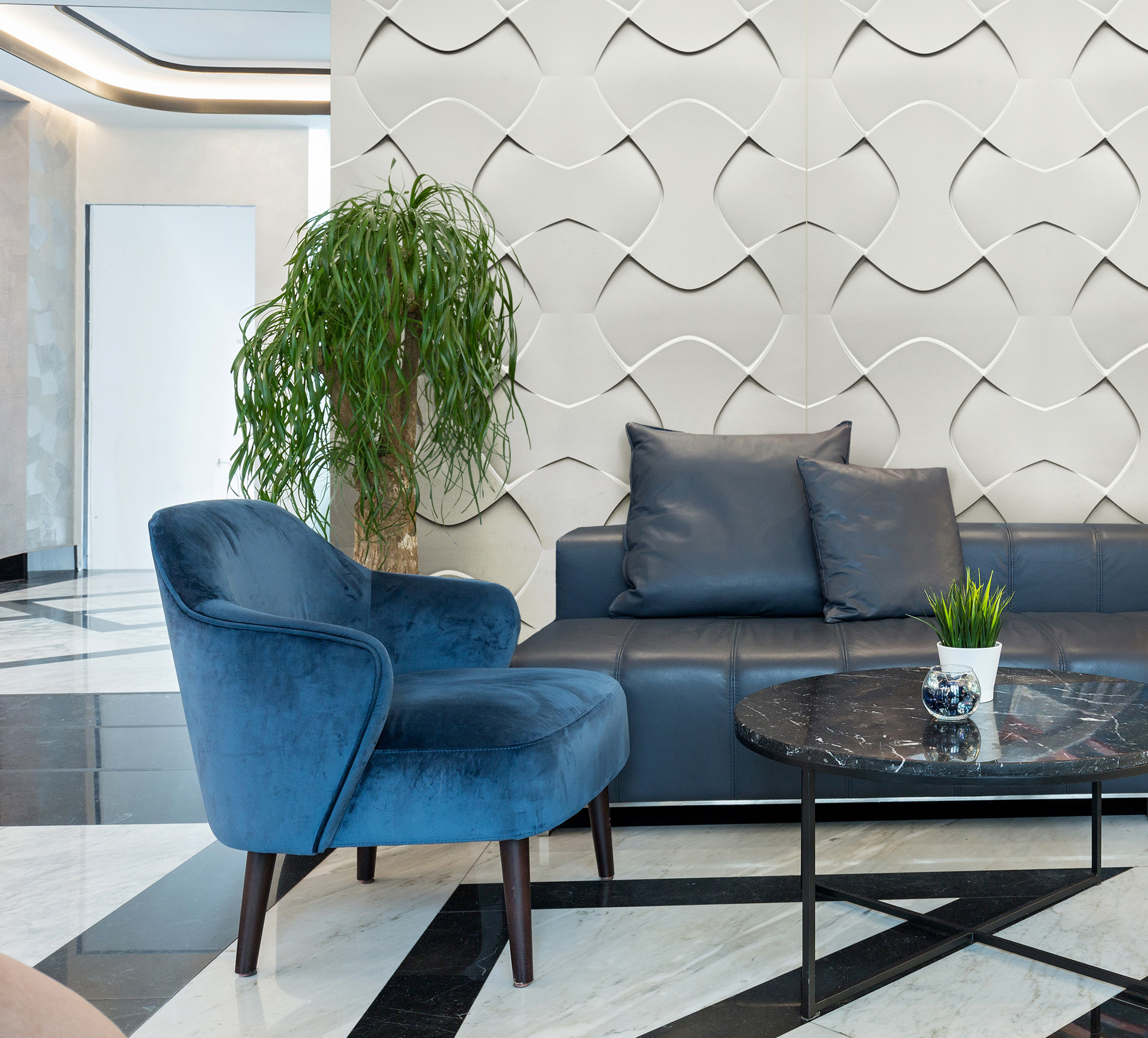 Gallery of PVC 3D Panels: Creating Accent Walls in Interior Design ...