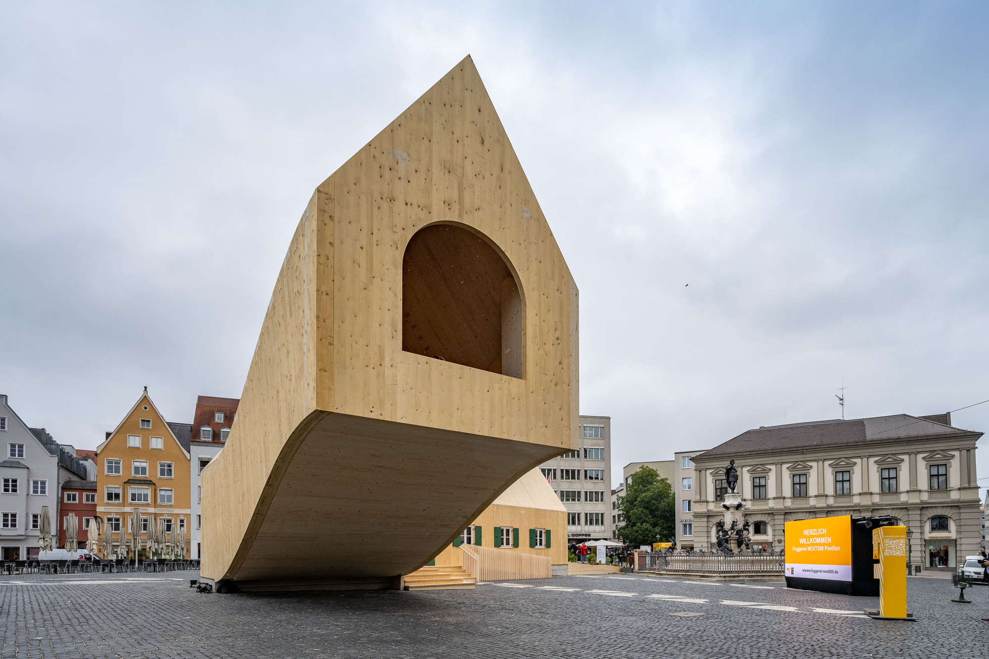 Gallery of MVRDV Unveils Celebratory Pavilion of the Fuggerei Social ...