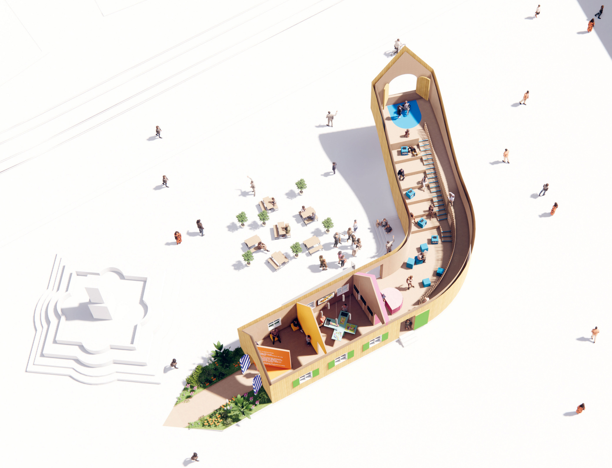 Gallery of MVRDV Unveils Celebratory Pavilion of the Fuggerei Social ...