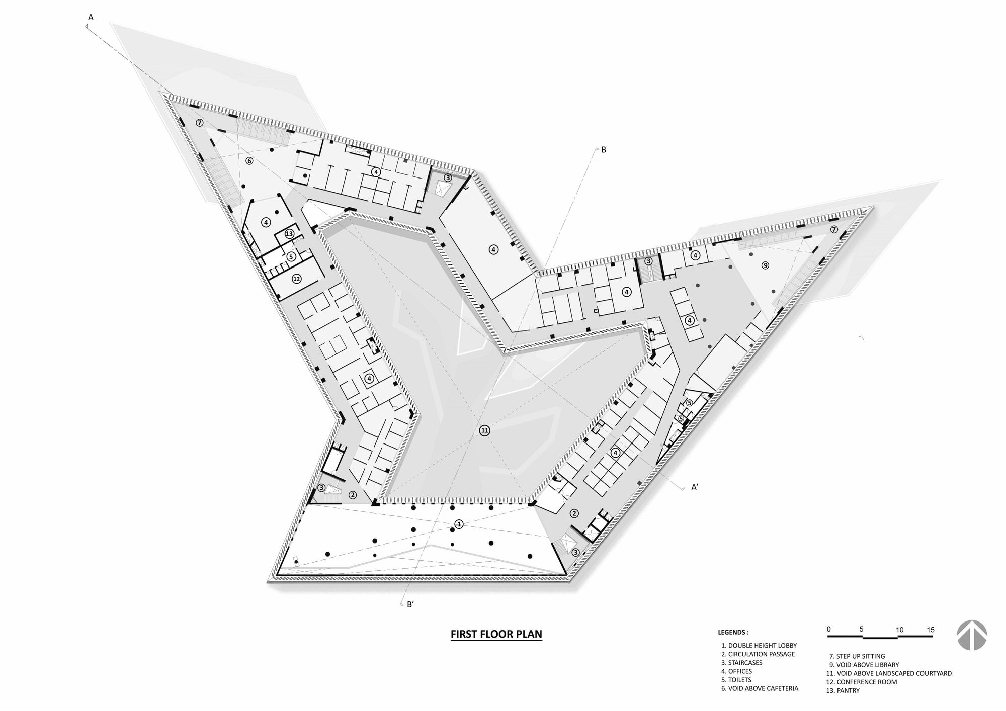 Gallery of The Courtyard Office / Sanjay Puri Architects - 17